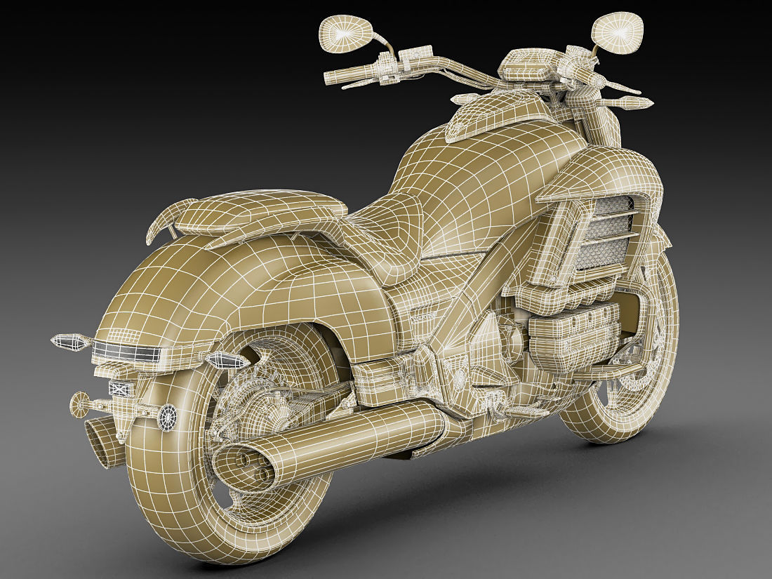 Valkyrie Gold Wing F6C 3D model | CGTrader
