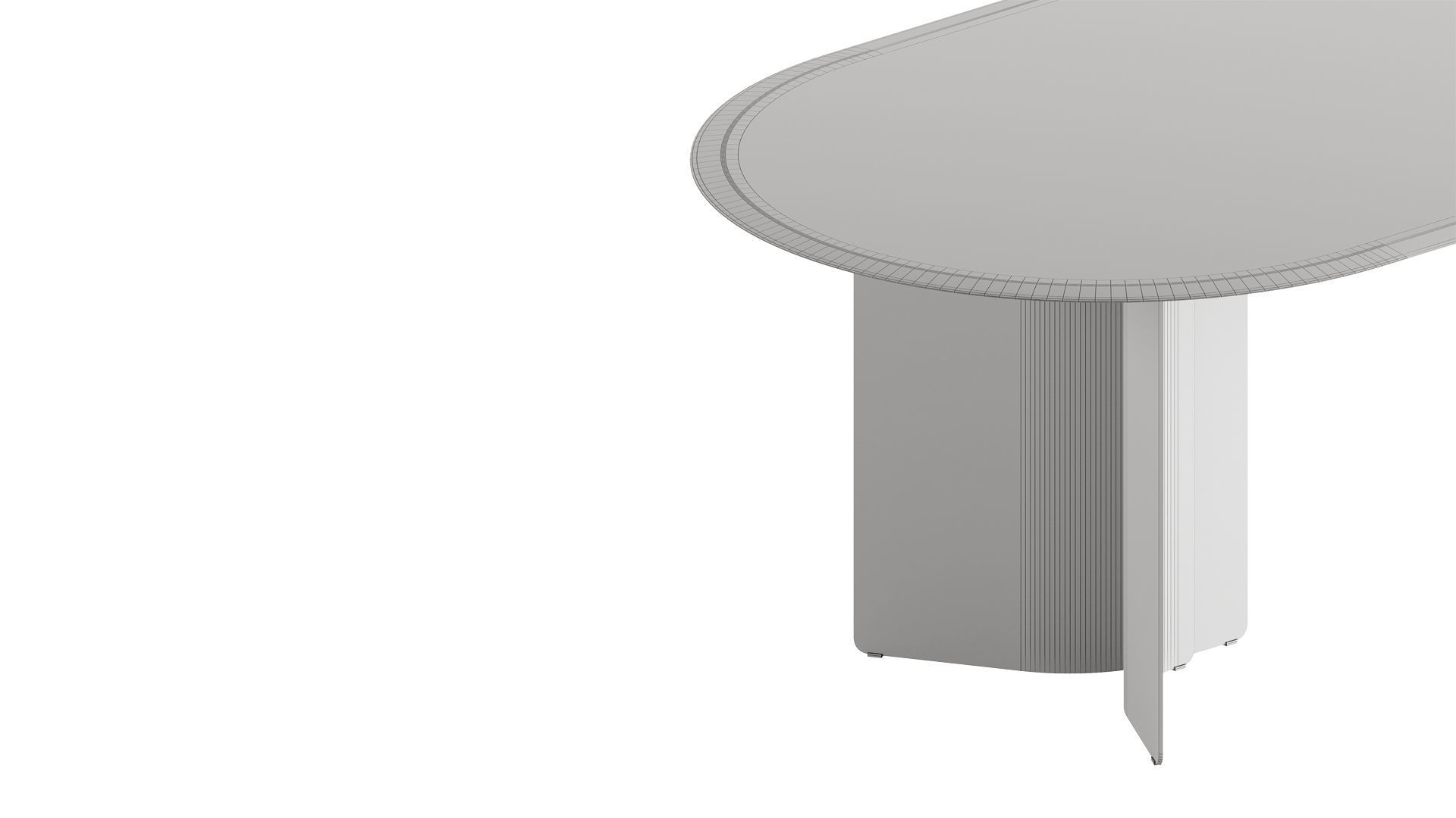 WAVE Oval Table by Marelli 3D model | CGTrader