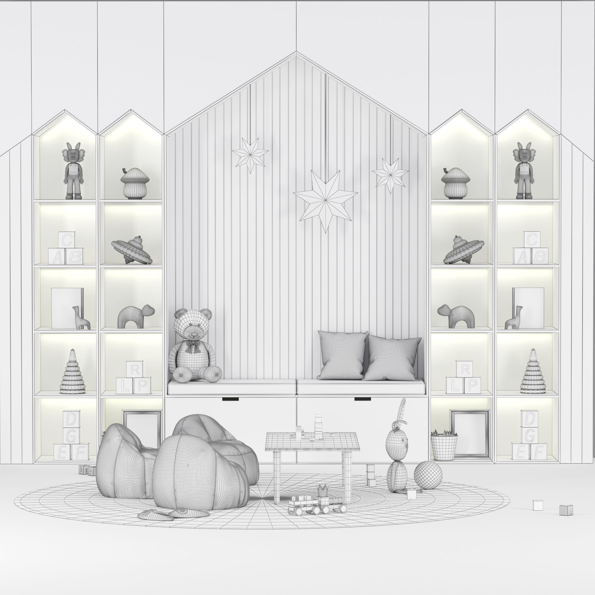 Childrens-playroom 3D model | CGTrader