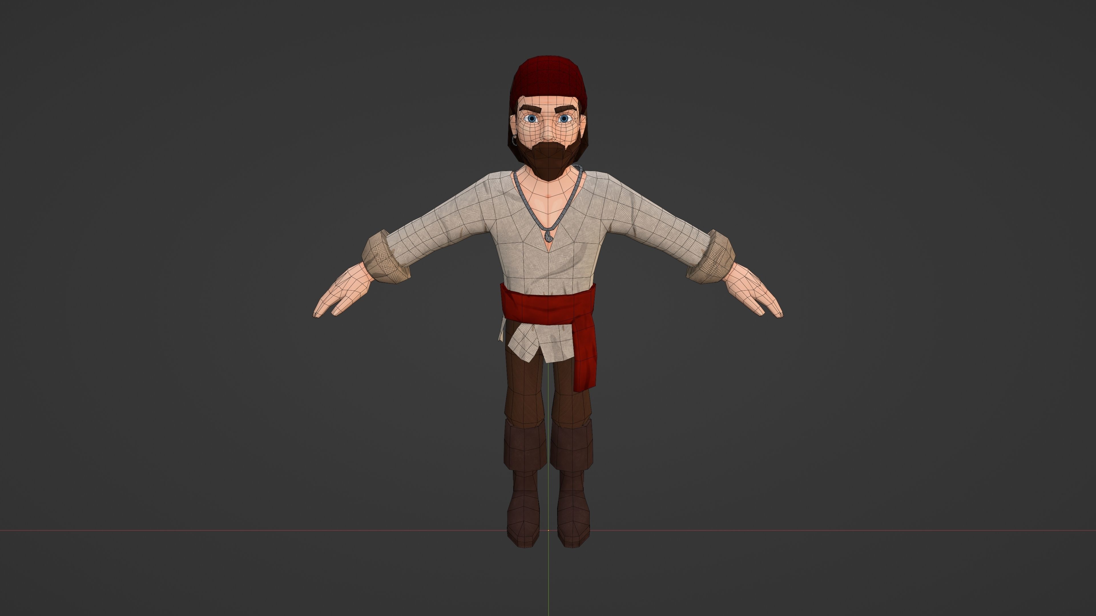 3D model Low Poly Stylized Pirate VR / AR / low-poly | CGTrader