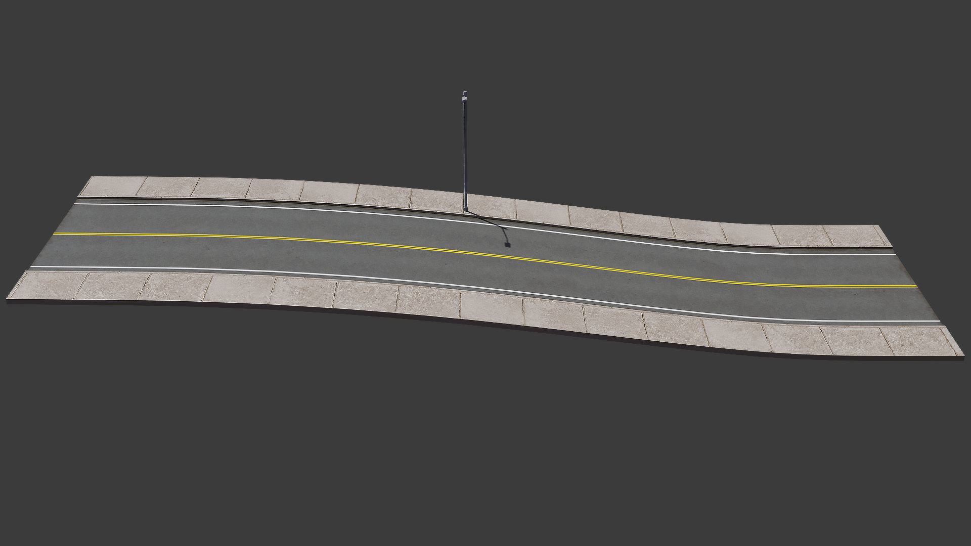3D model Road Pack Extended PBR v2 VR / AR / low-poly | CGTrader
