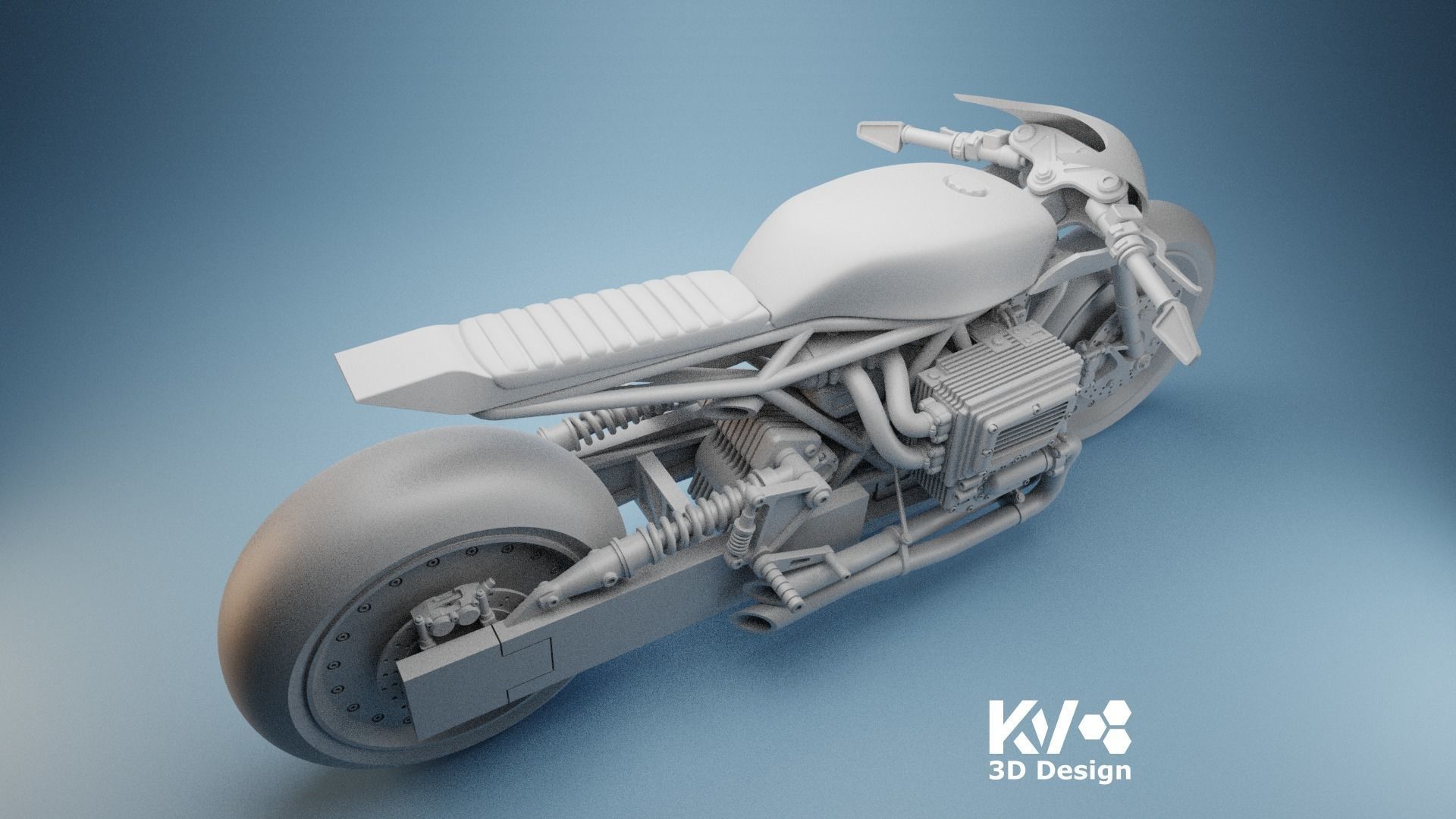 KV-The Batman Batcycle 2022 3D model 3D printable | CGTrader