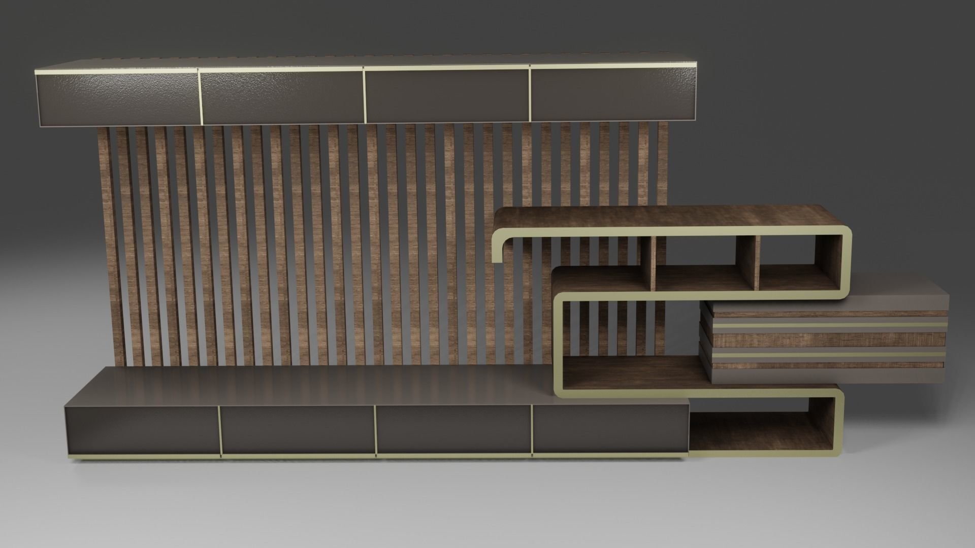 3D model TV Unit Game Ready VR / AR / low-poly | CGTrader