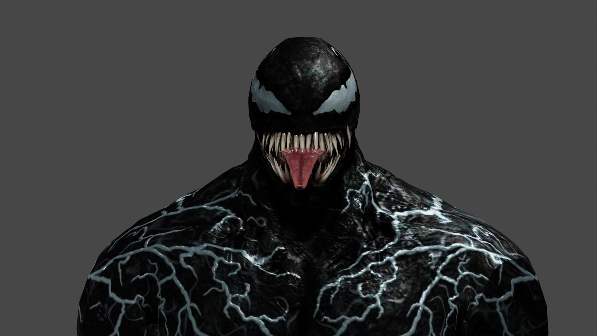 Venom transformation free 3D model animated rigged | CGTrader
