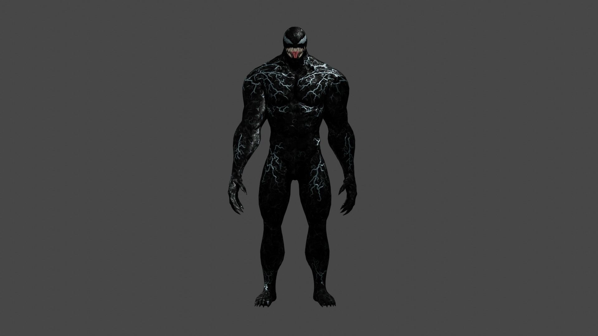 Venom transformation 3D model animated rigged | CGTrader