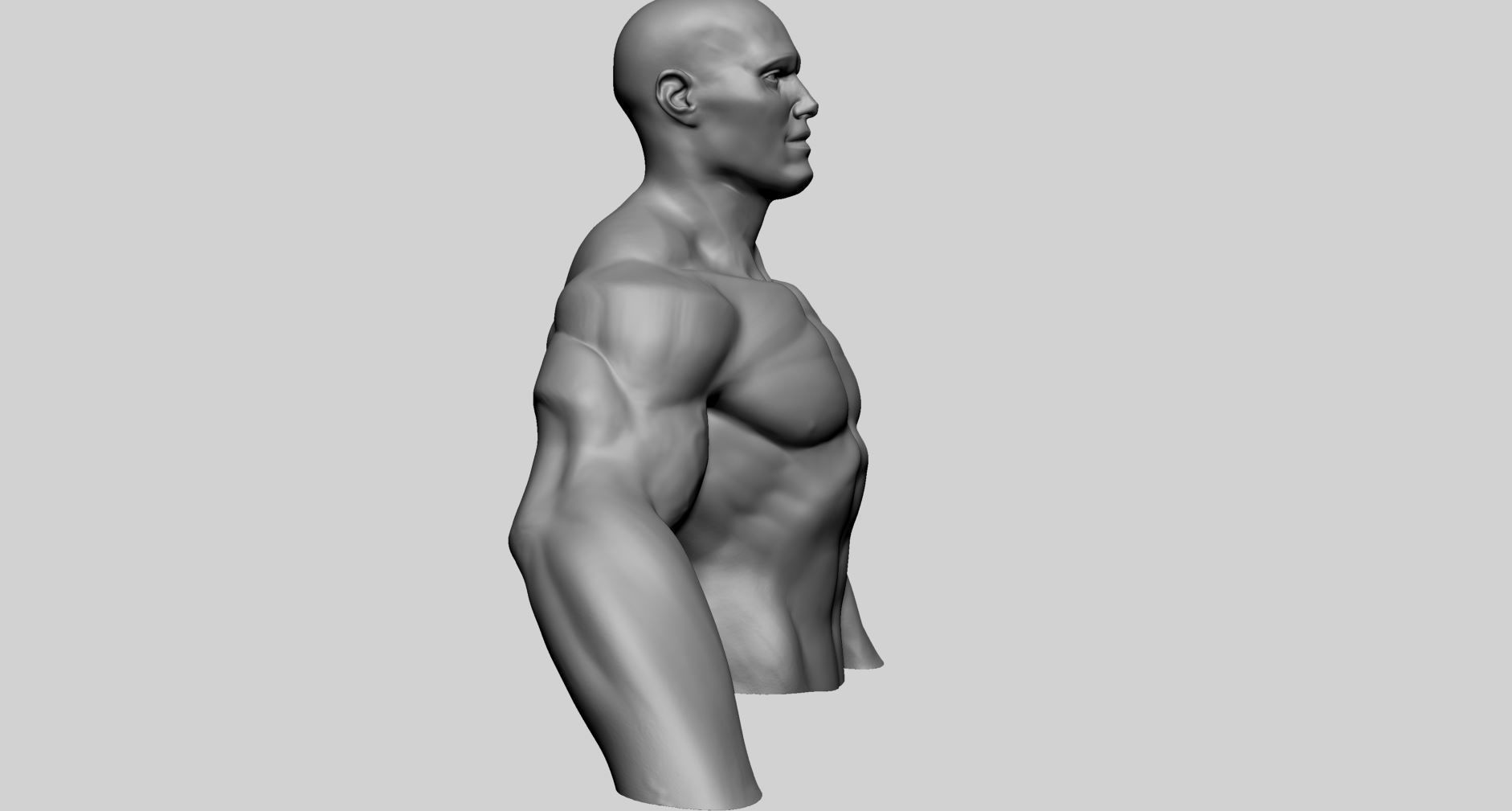Stylized Male Upper Body 3d Model Cgtrader