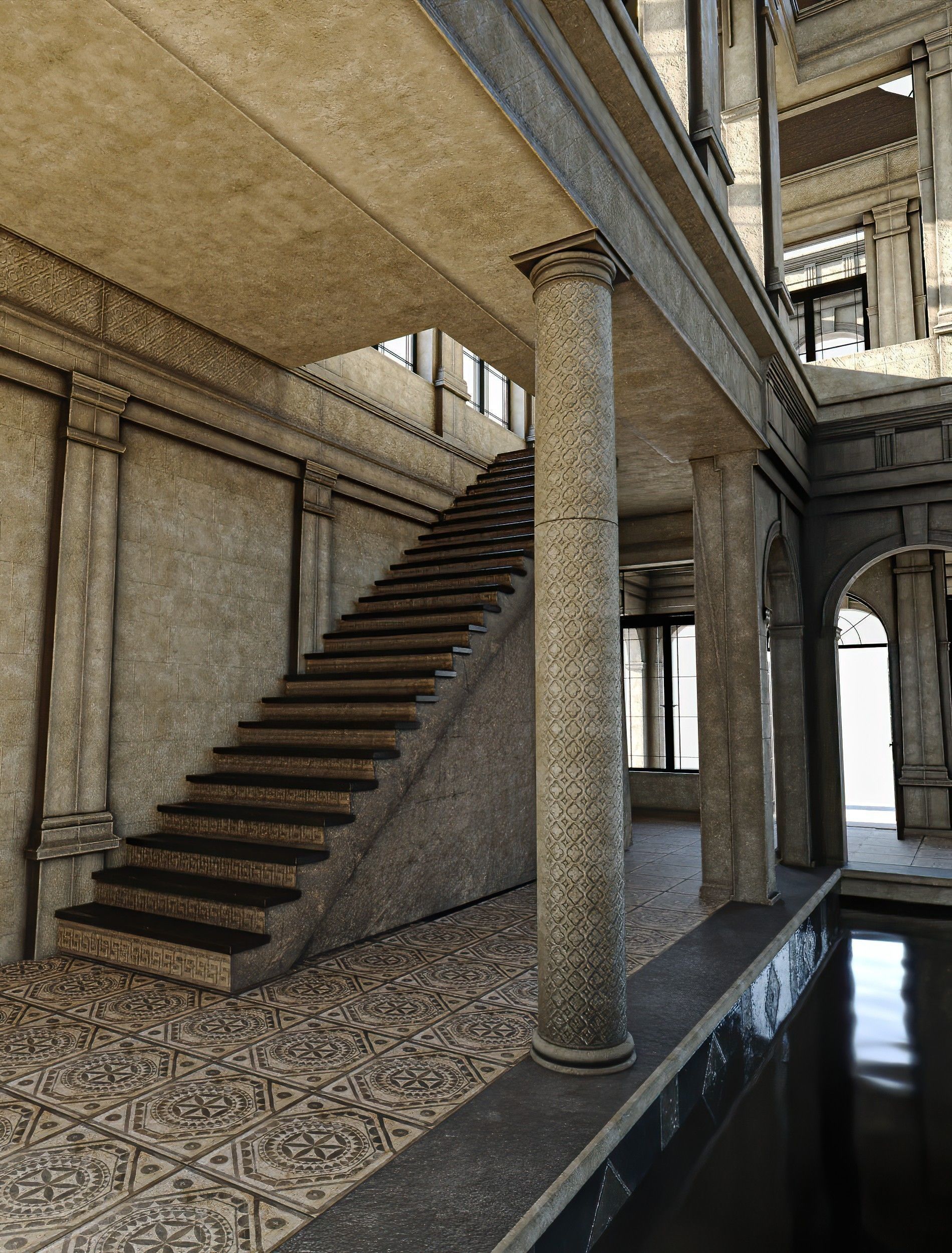 Building With Interiors 3D model | CGTrader