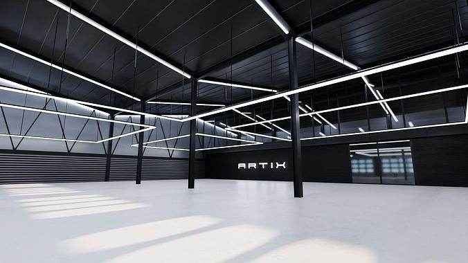 Warehouse scene 3D model | CGTrader