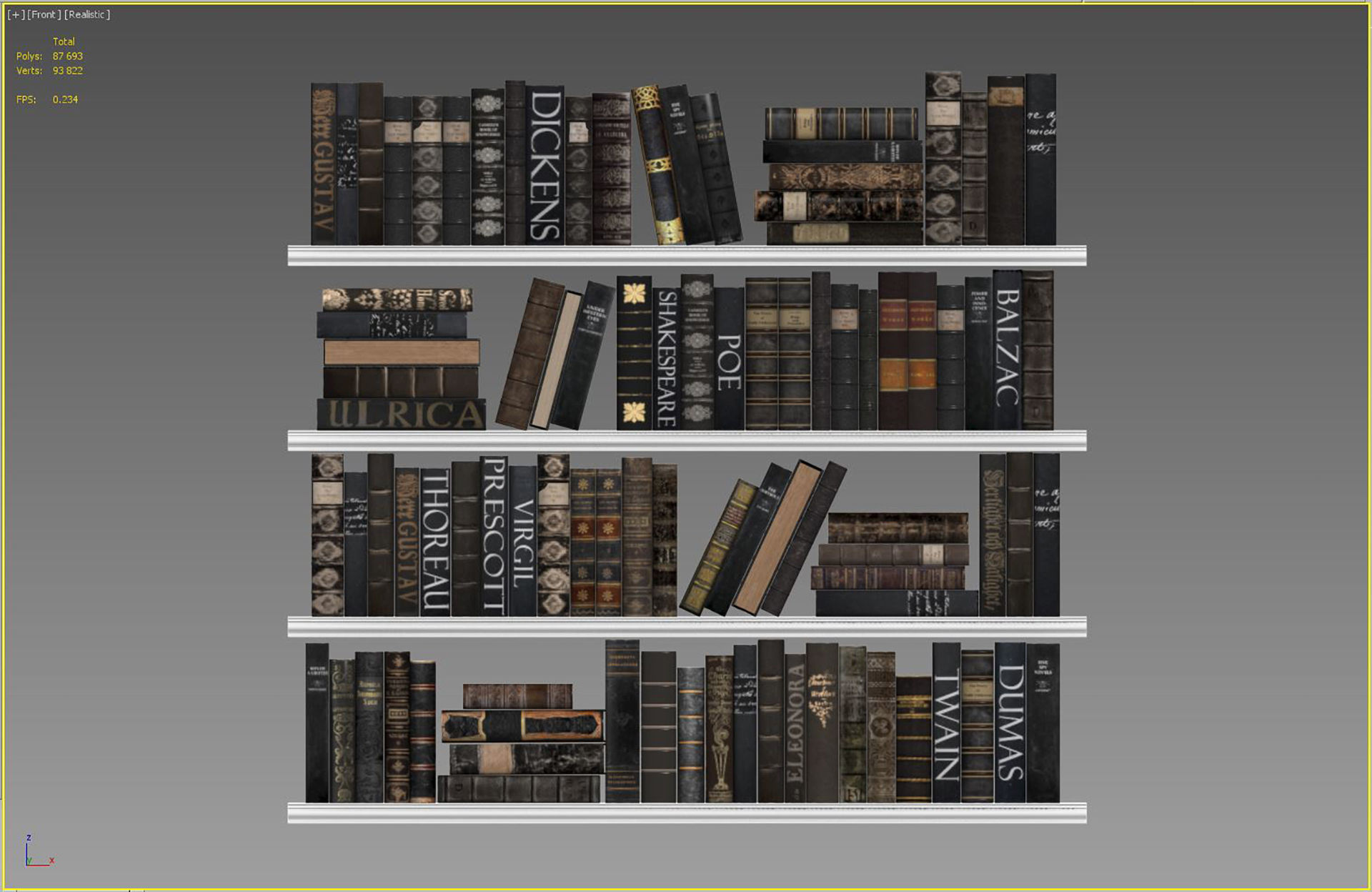 Classic Books 45 3D model | CGTrader