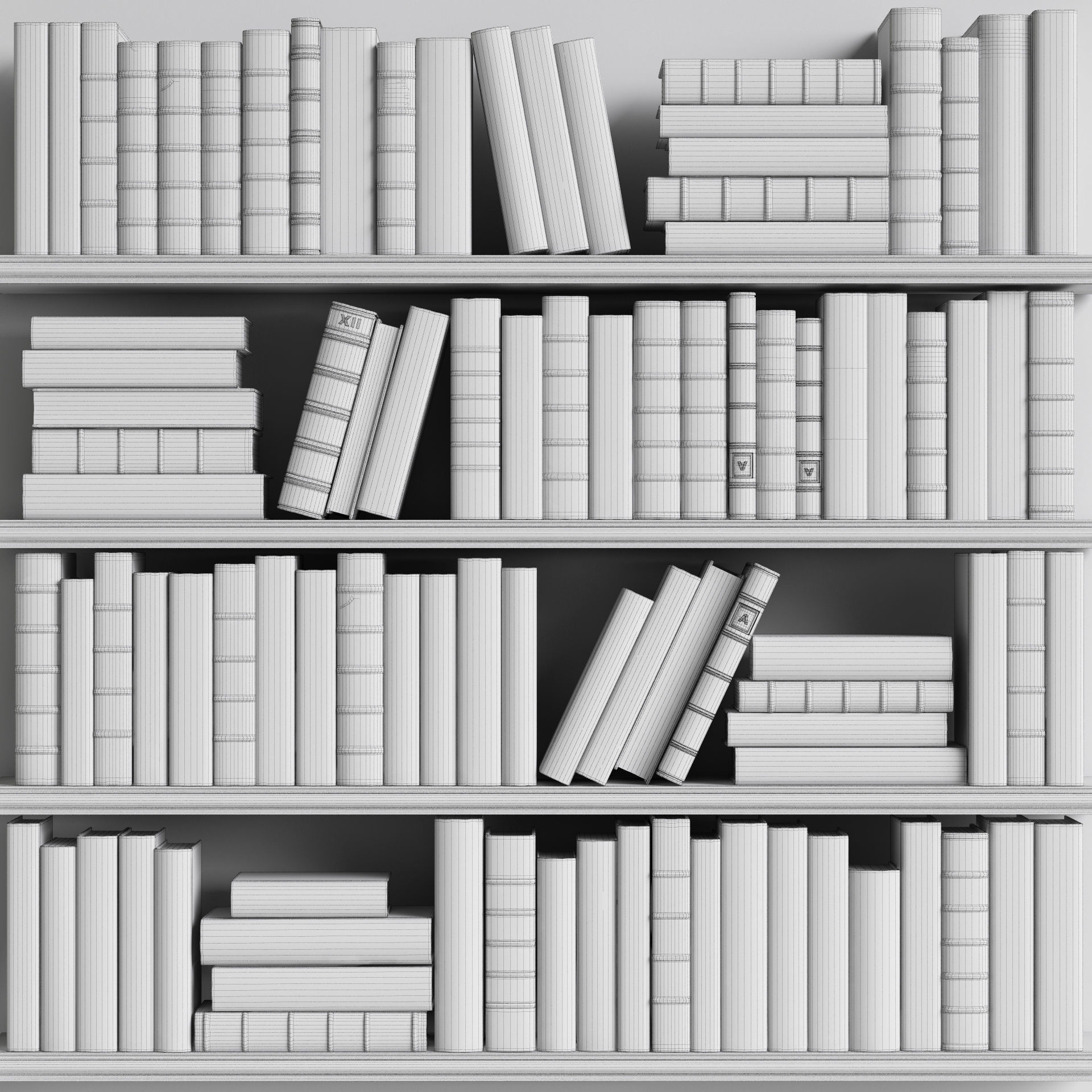 Classic Books 45 3D model | CGTrader