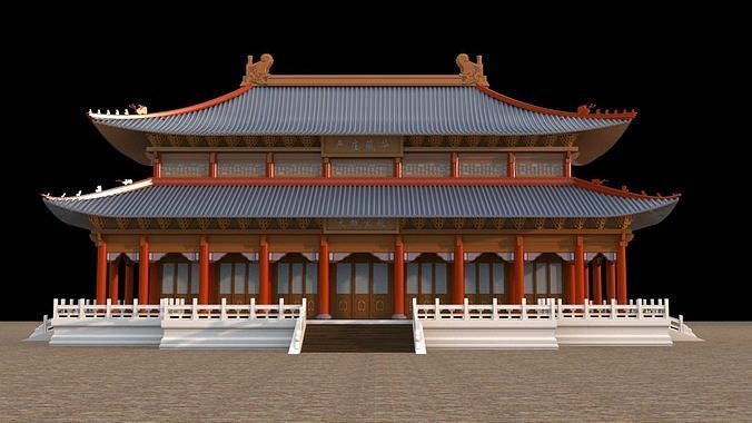 Chinese ancient house 3D model | CGTrader