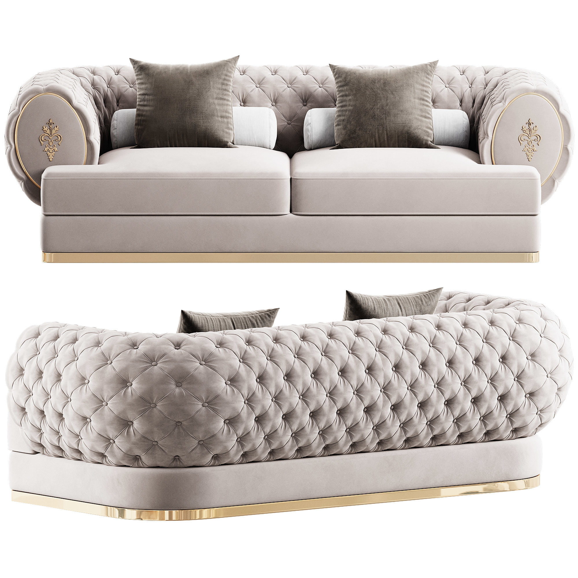 3D model Visionnaire oberon sofa VR / AR / low-poly | CGTrader