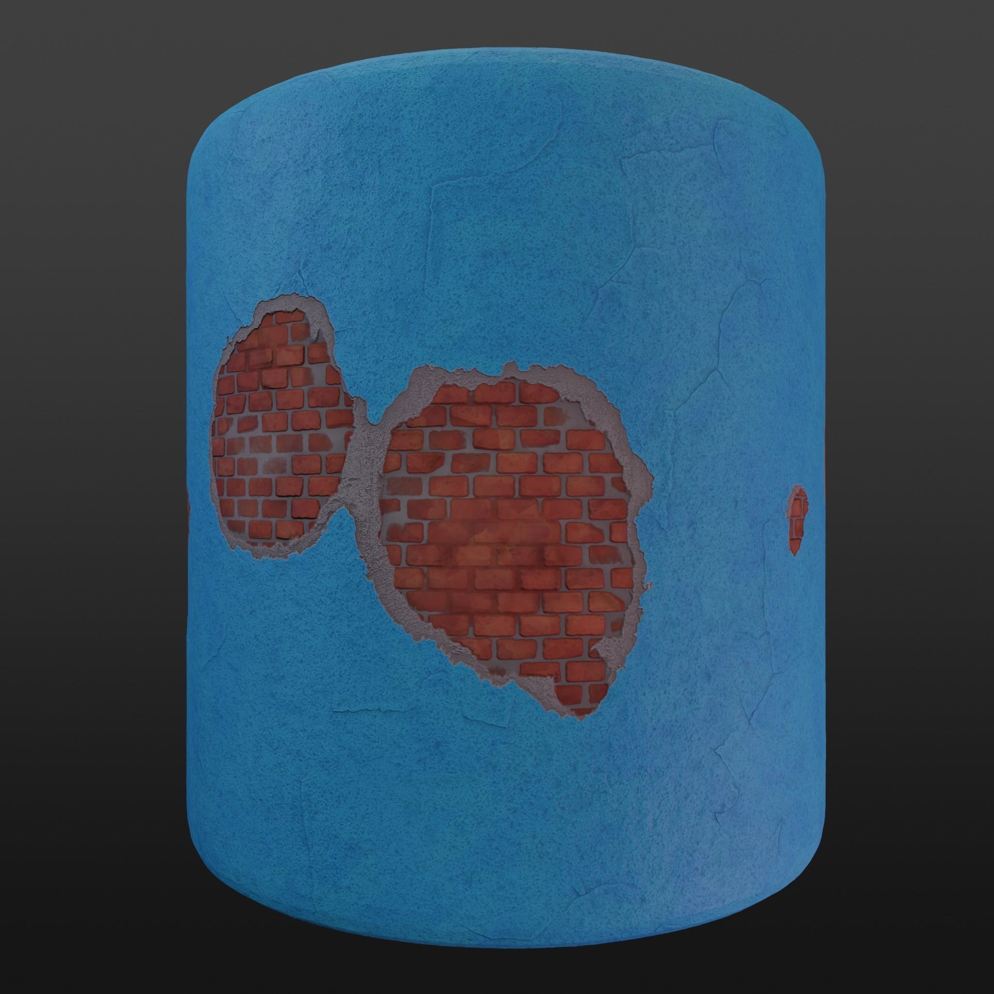 Procedural Stylized Brick Concrete and Painted Plaster Texture | CGTrader