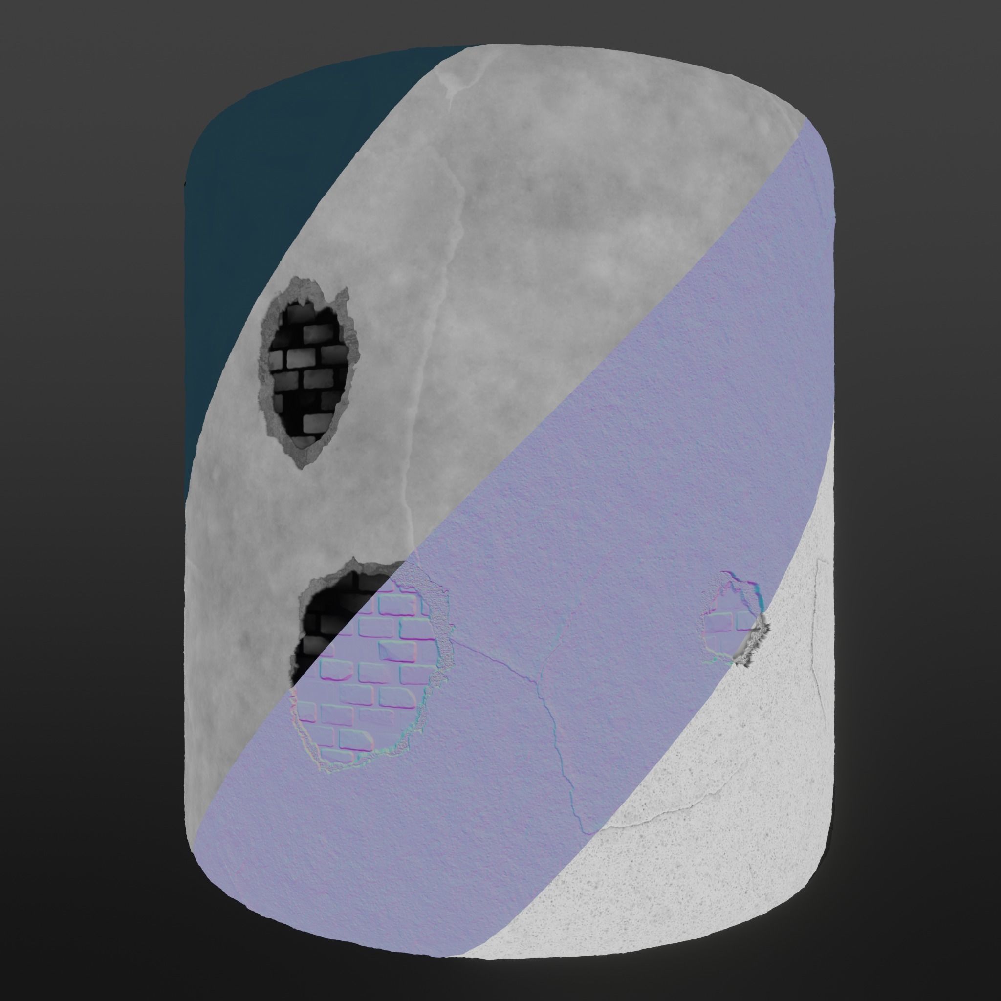 Procedural Stylized Brick Concrete and Painted Plaster Texture | CGTrader