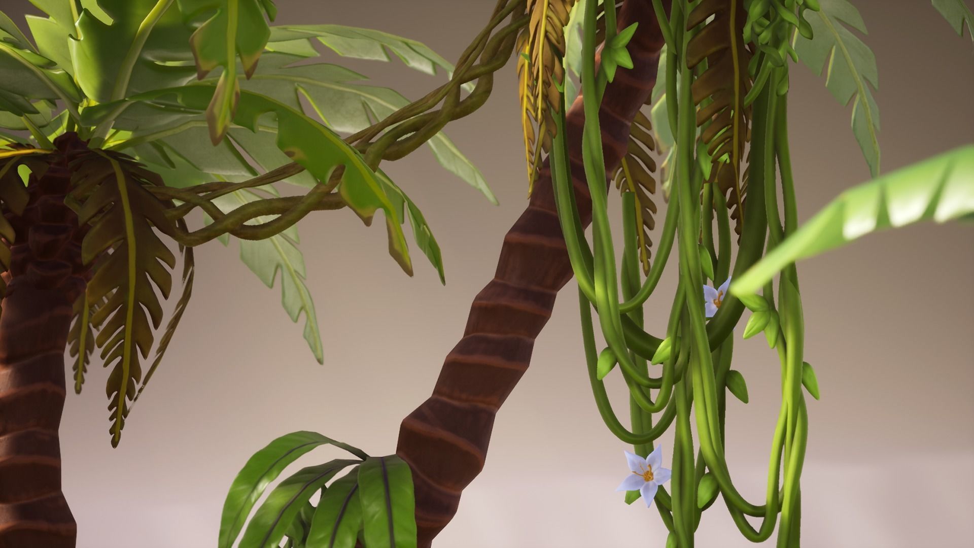 3D model Stylized Vines and Lianas VR / AR / low-poly | CGTrader