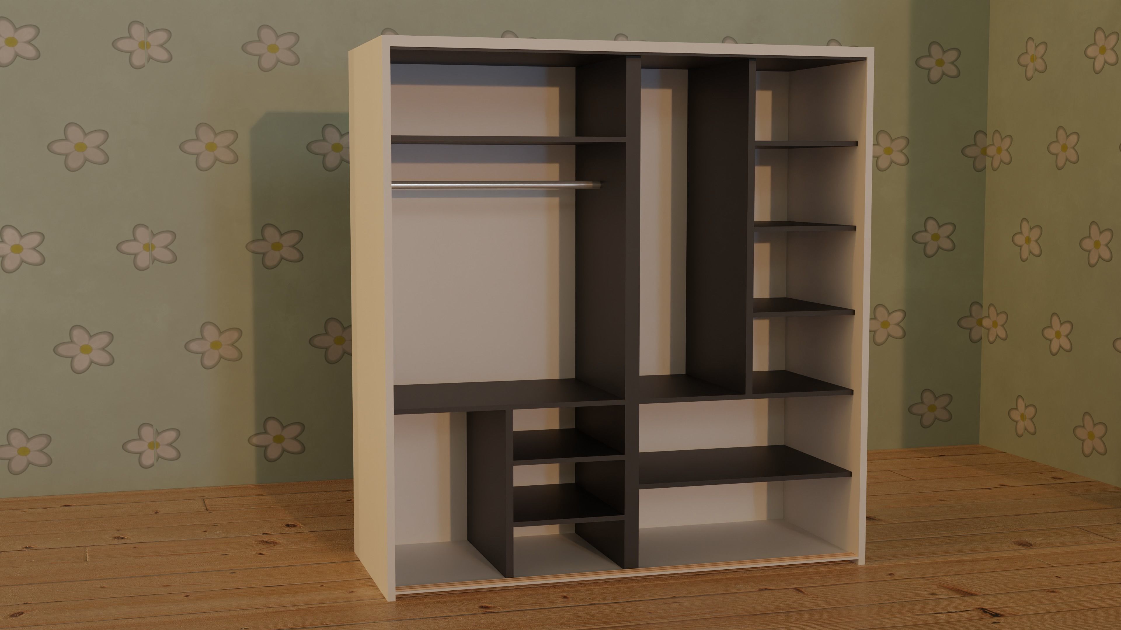 3D model Bedroom wardrobe VR / AR / low-poly | CGTrader
