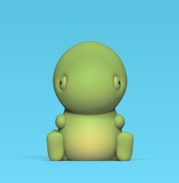 Sitting Chameleon 3d Model 3d Printable Cgtrader 8927