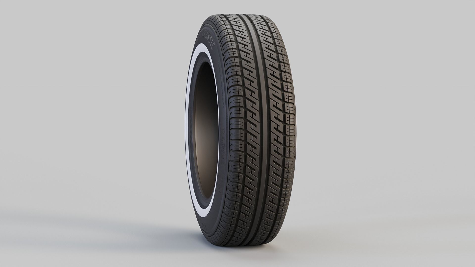 Classic Car Tyre 3D model | CGTrader