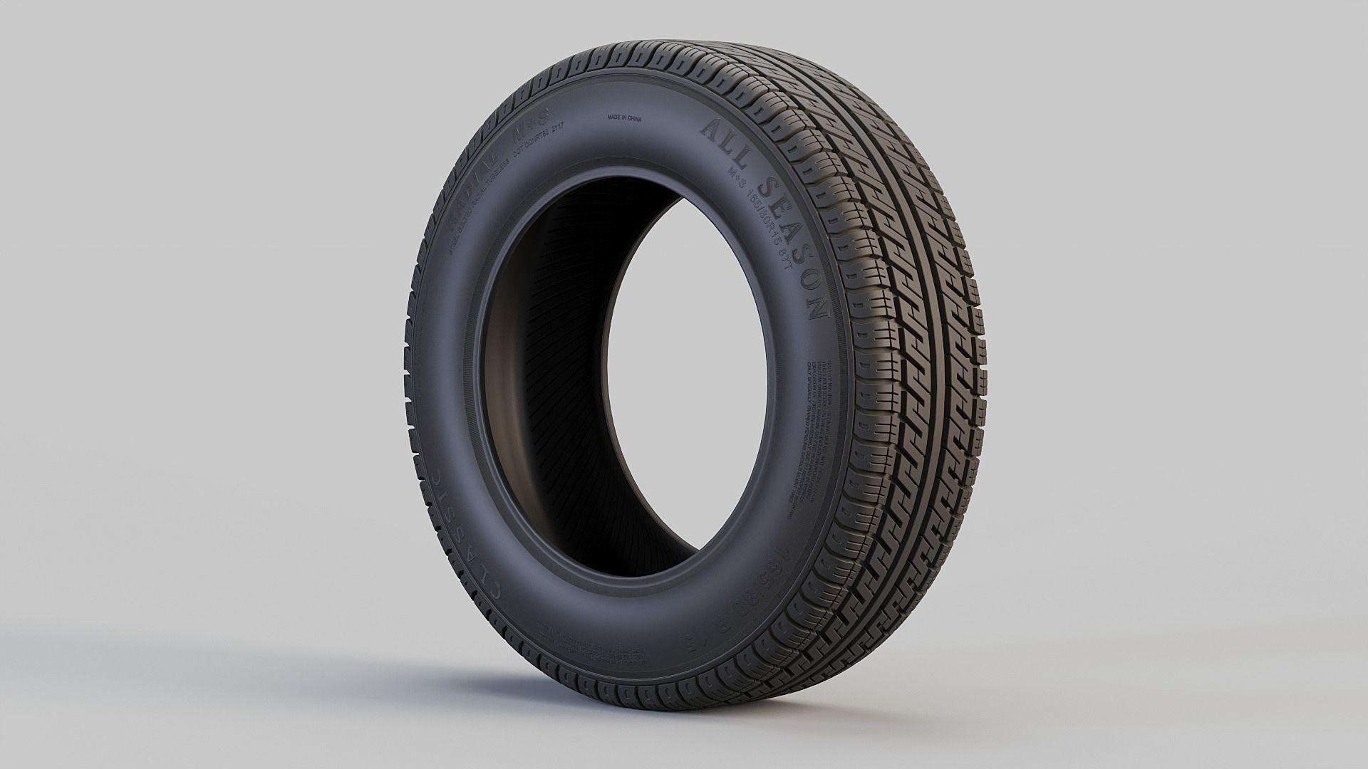 Classic Car Tyre 3D model | CGTrader