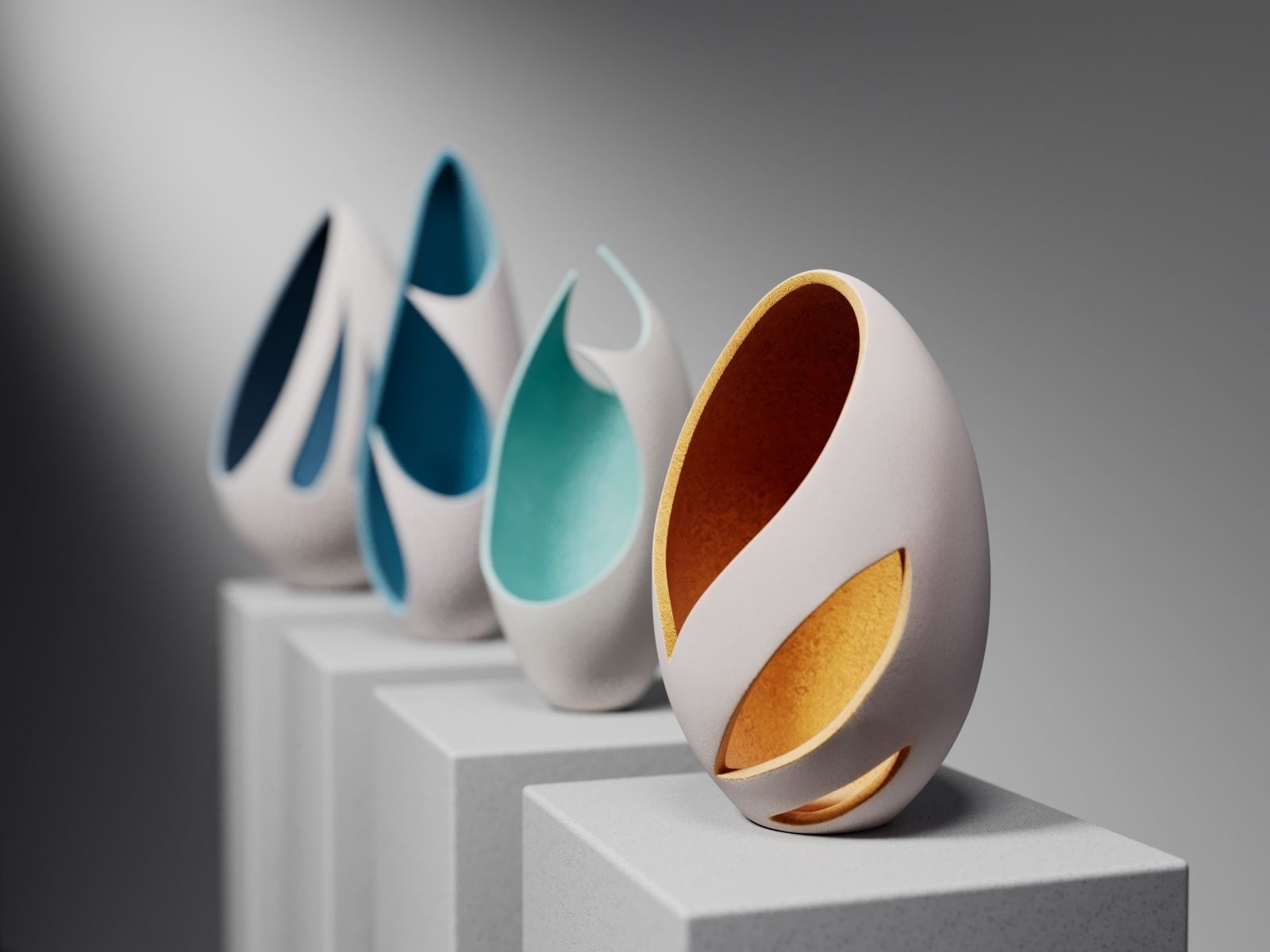 001 Vase Set 3D model | CGTrader