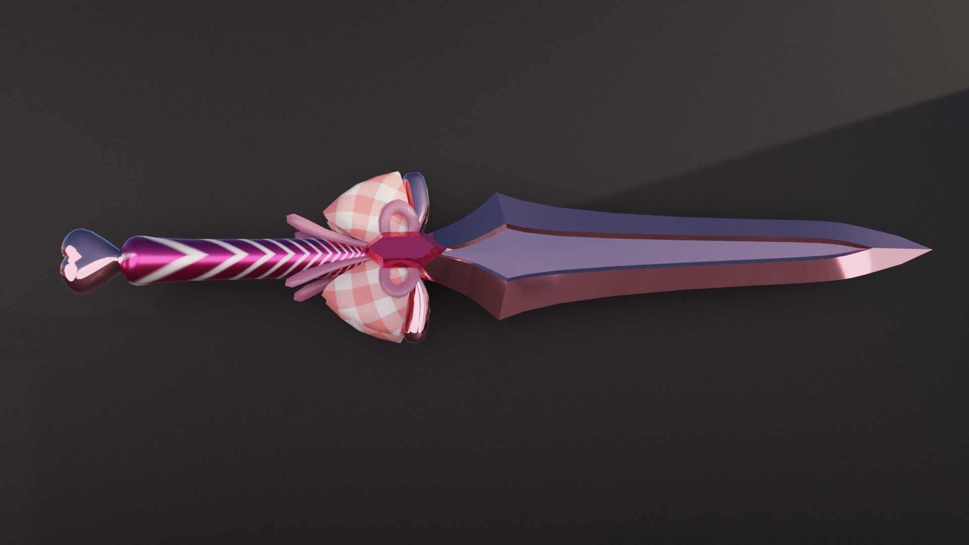 Pink Candy Dagger free VR / AR / low-poly 3D model | CGTrader