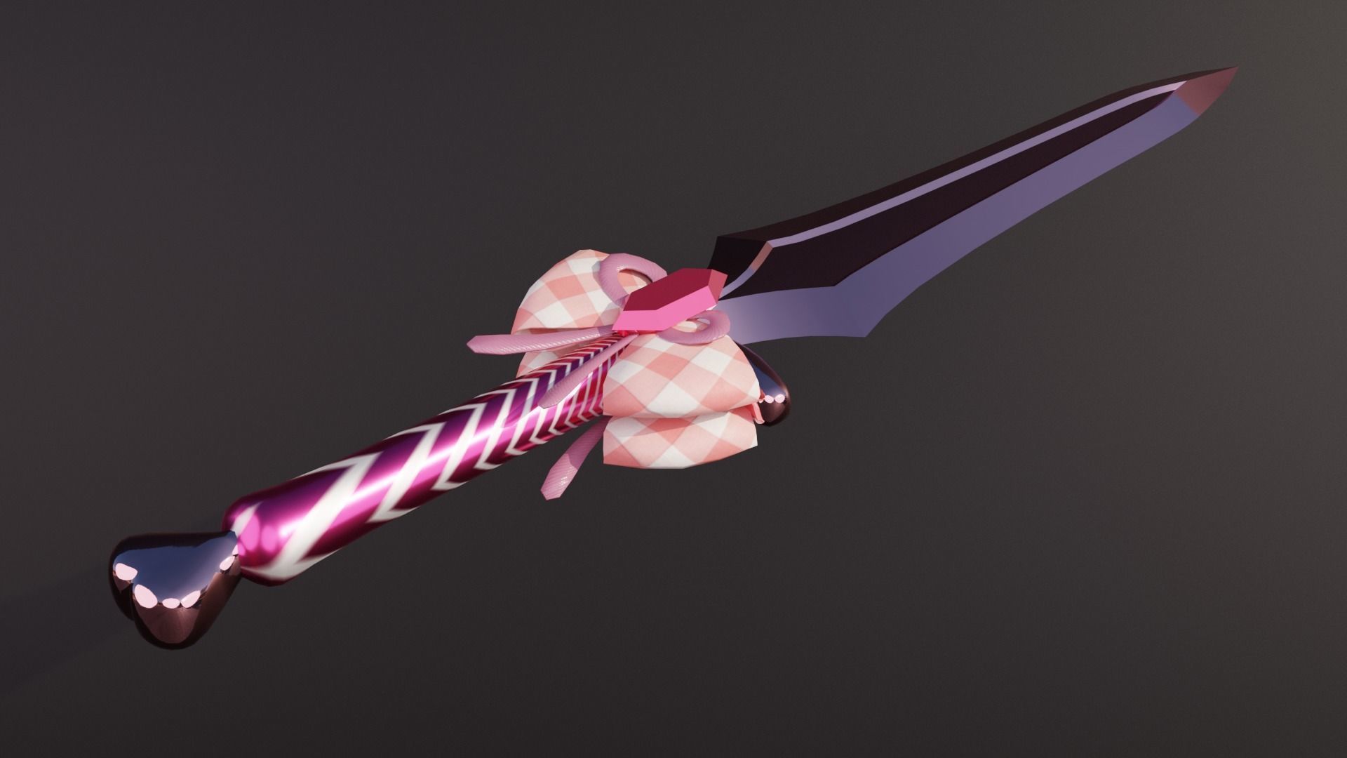 Pink Candy Dagger free VR / AR / low-poly 3D model | CGTrader