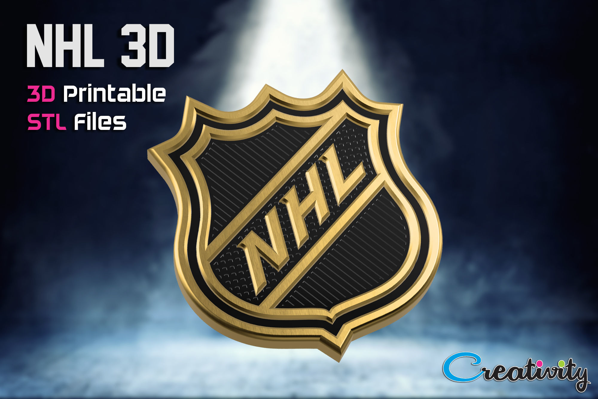 NHL logo 3D 3D model 3D printable | CGTrader