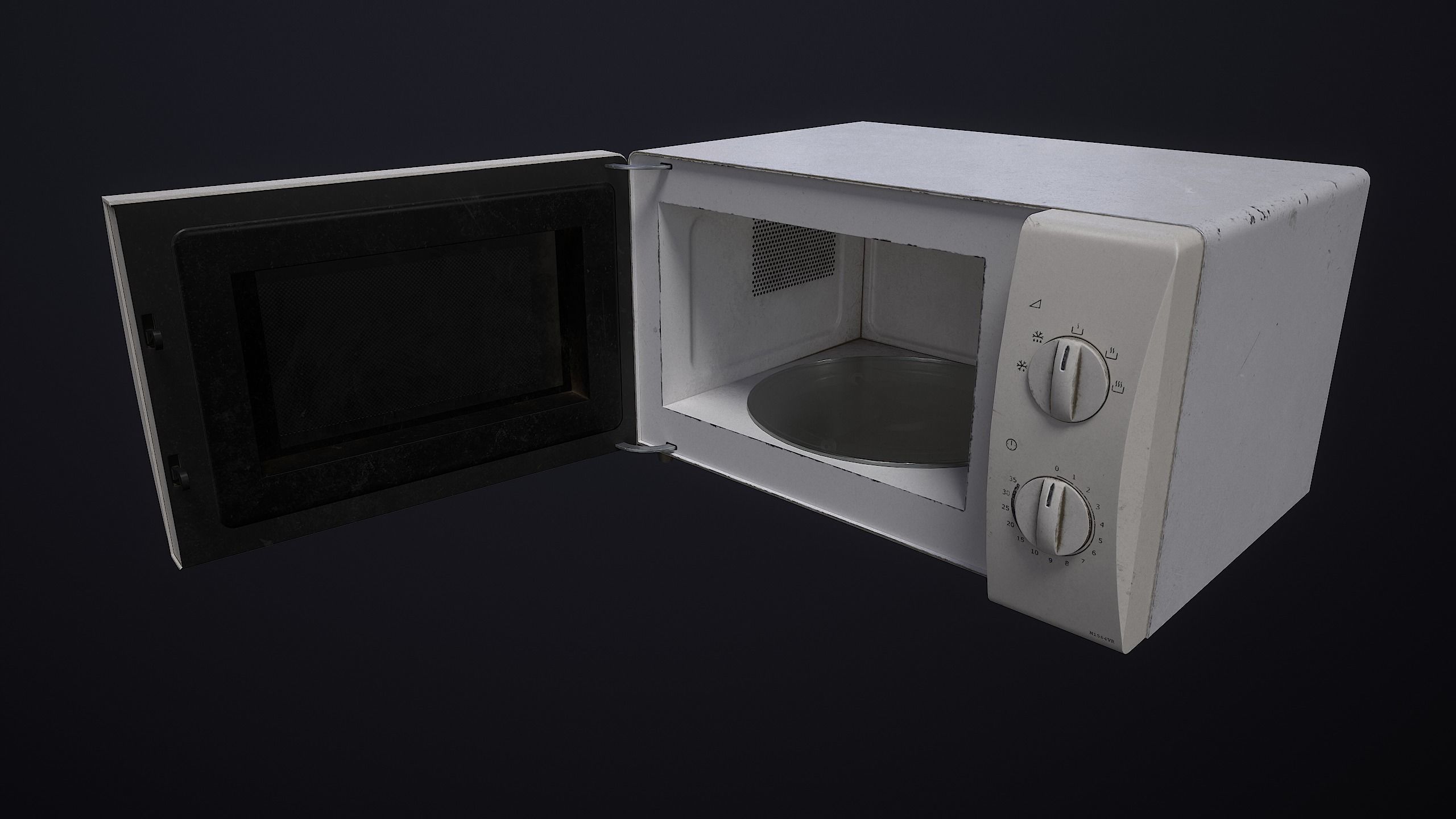 3D model Realistic Microwave old VR / AR / low-poly | CGTrader
