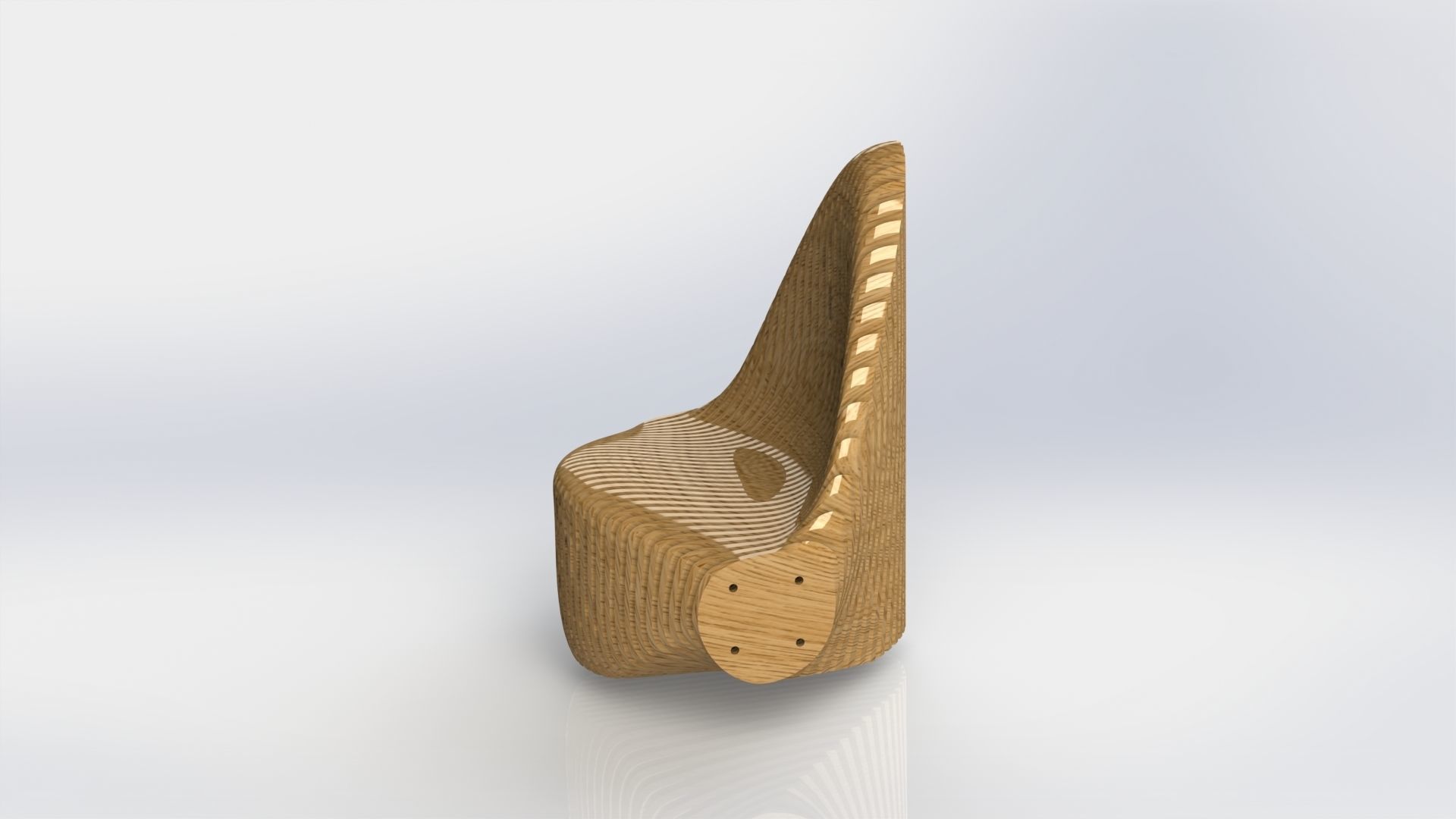 Parametric Chair C 3D model | CGTrader