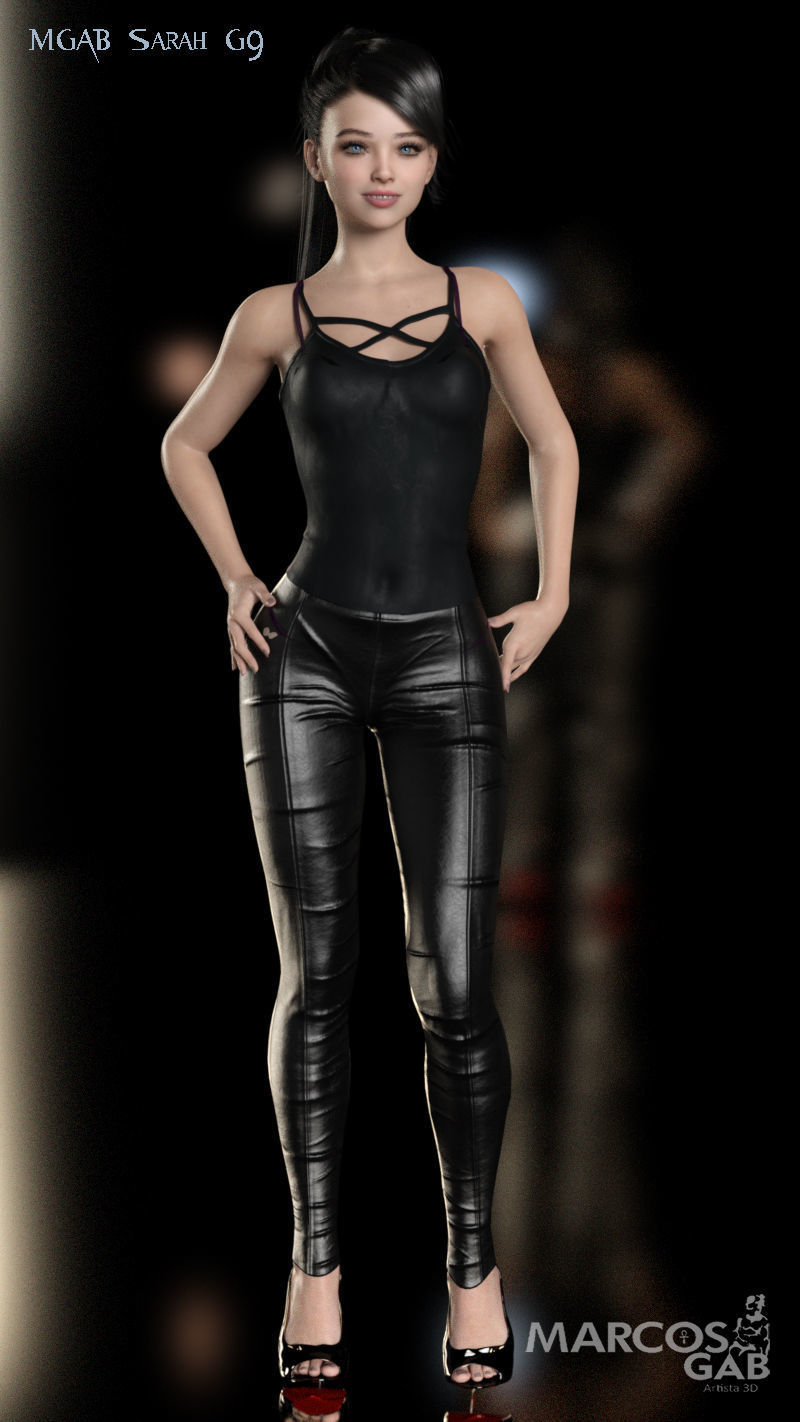 MGAB Sarah for Genesis 9 3D model animated rigged | CGTrader