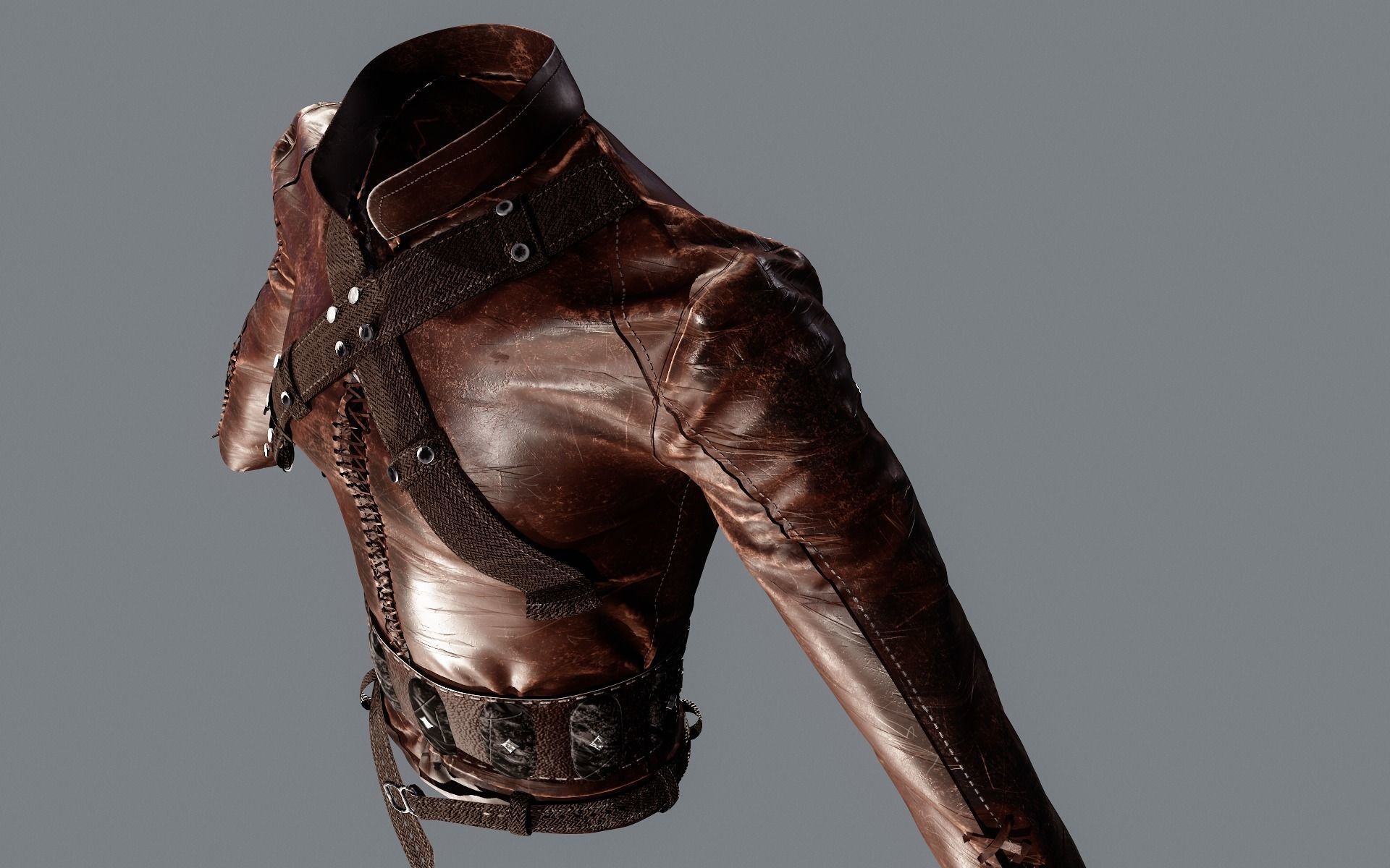 3D leather jacket free 3D model | CGTrader