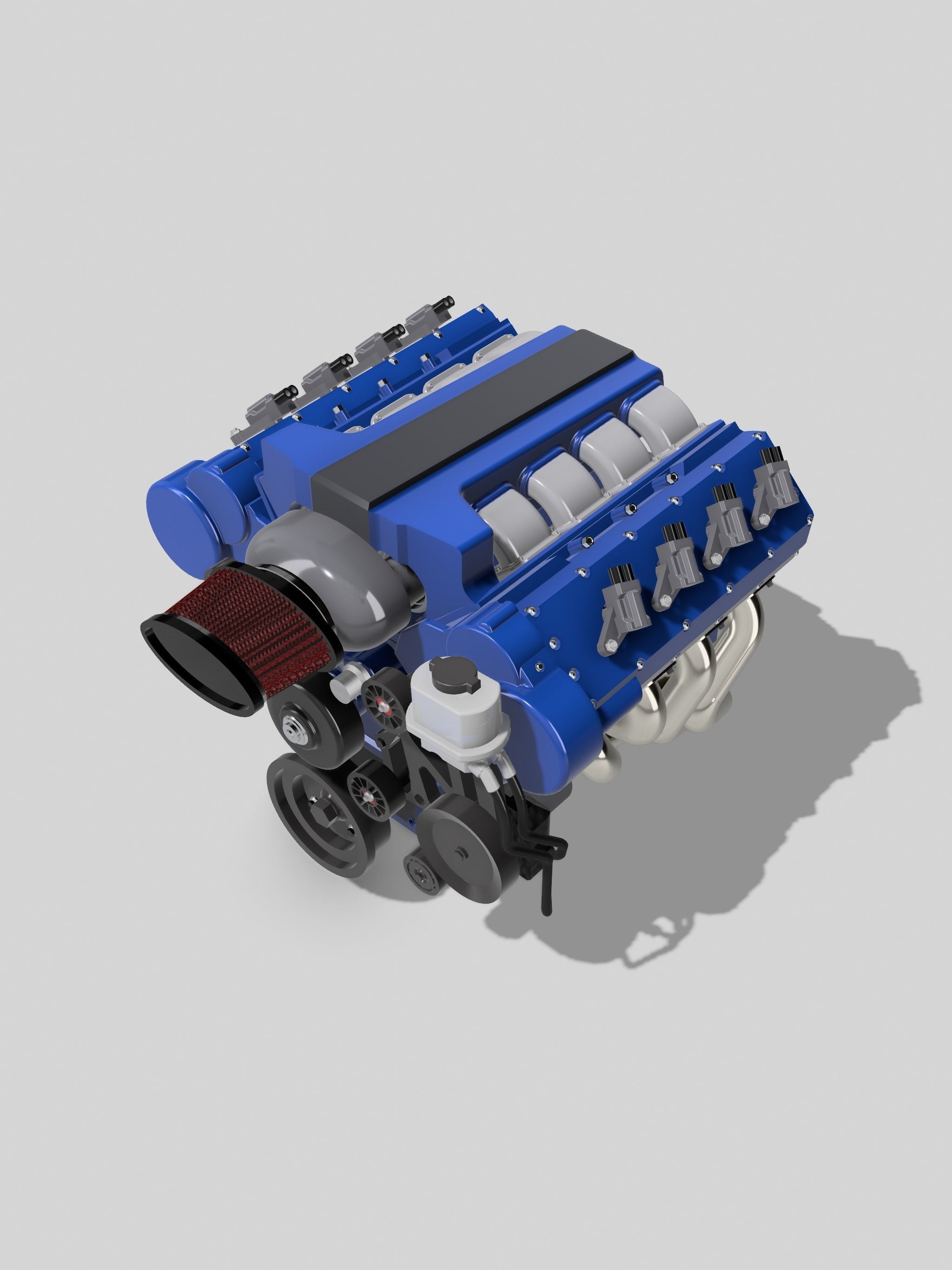 LS7 Merlin Engine Complete LSX 3D model 3D printable | CGTrader