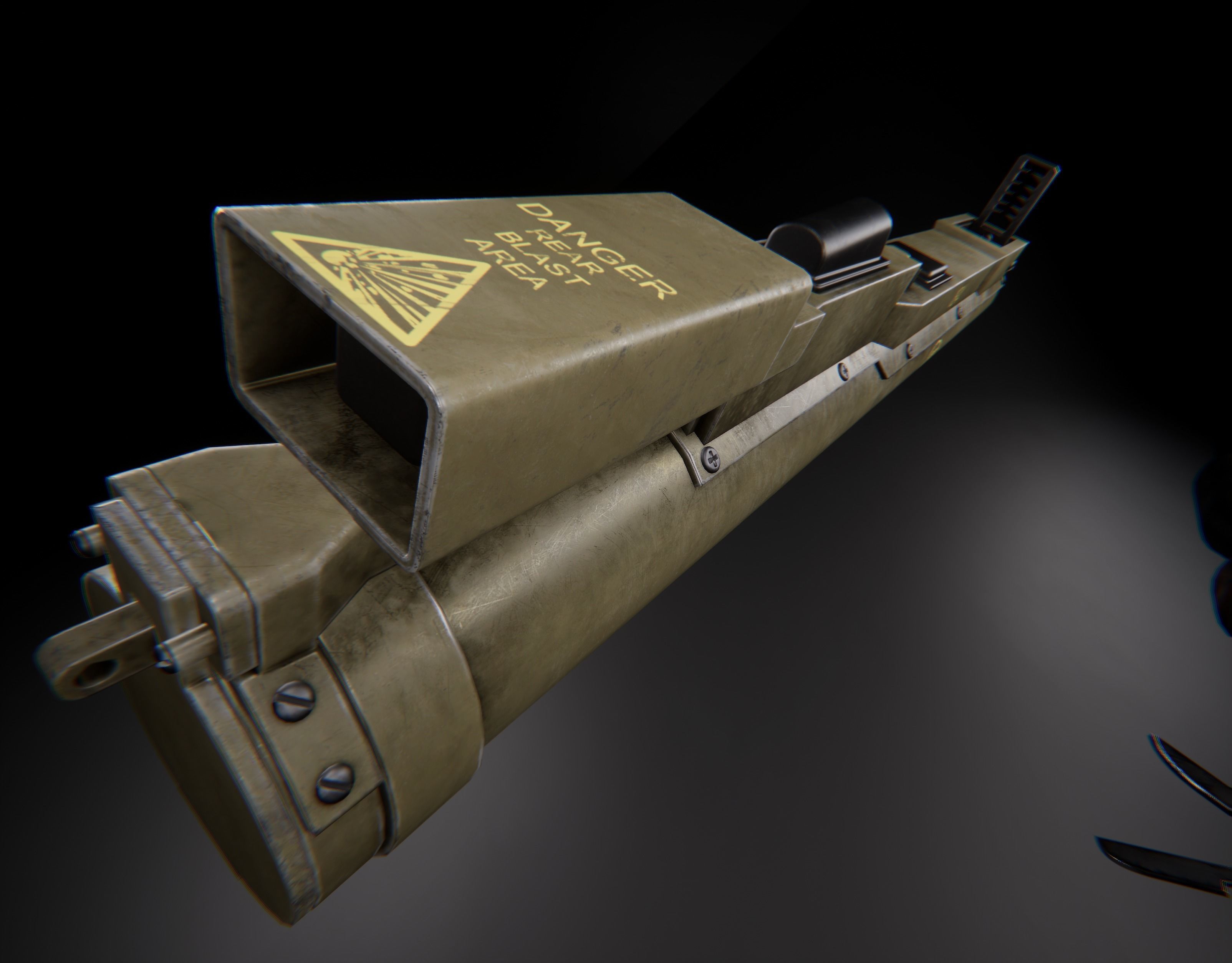 3D model Modern AAA Rocket Launcher Pack Game Ready PBR VR / AR / low ...