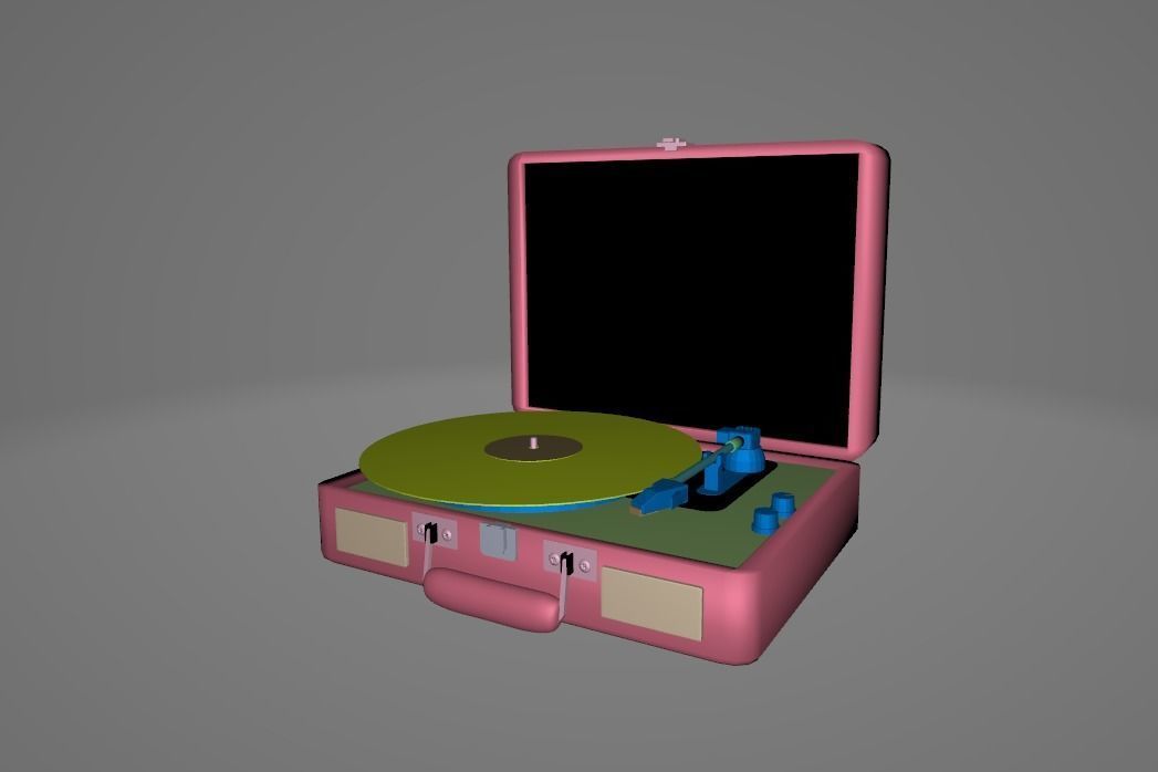 3D model minimal turn table VR / AR / low-poly | CGTrader