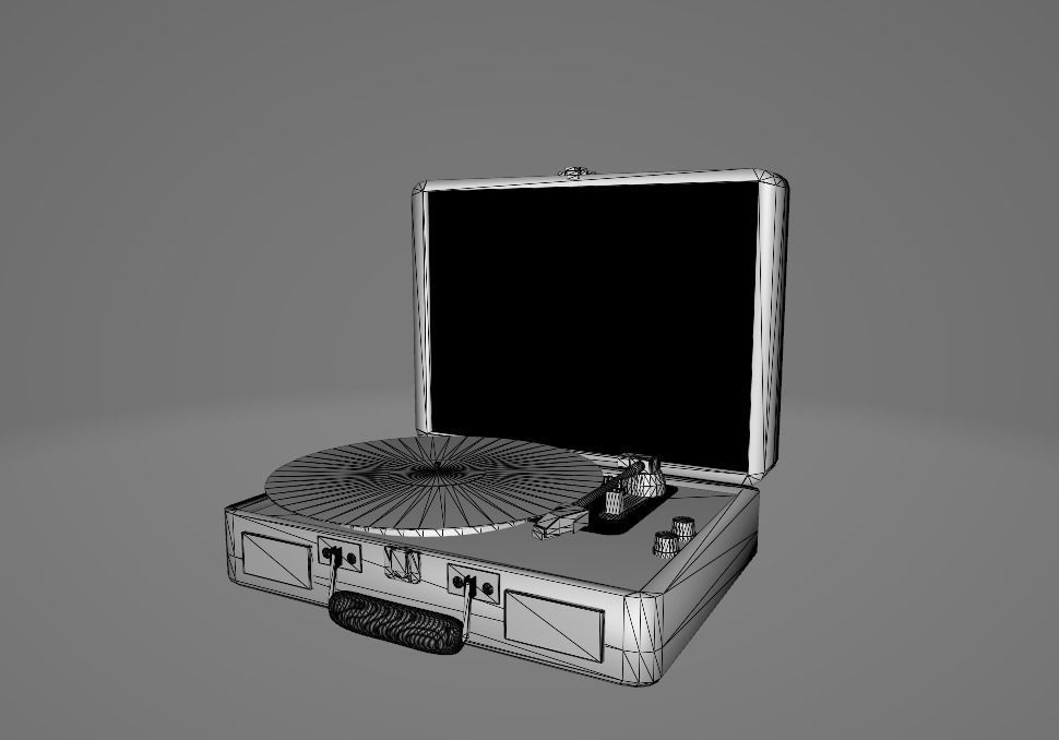 3D model minimal turn table VR / AR / low-poly | CGTrader