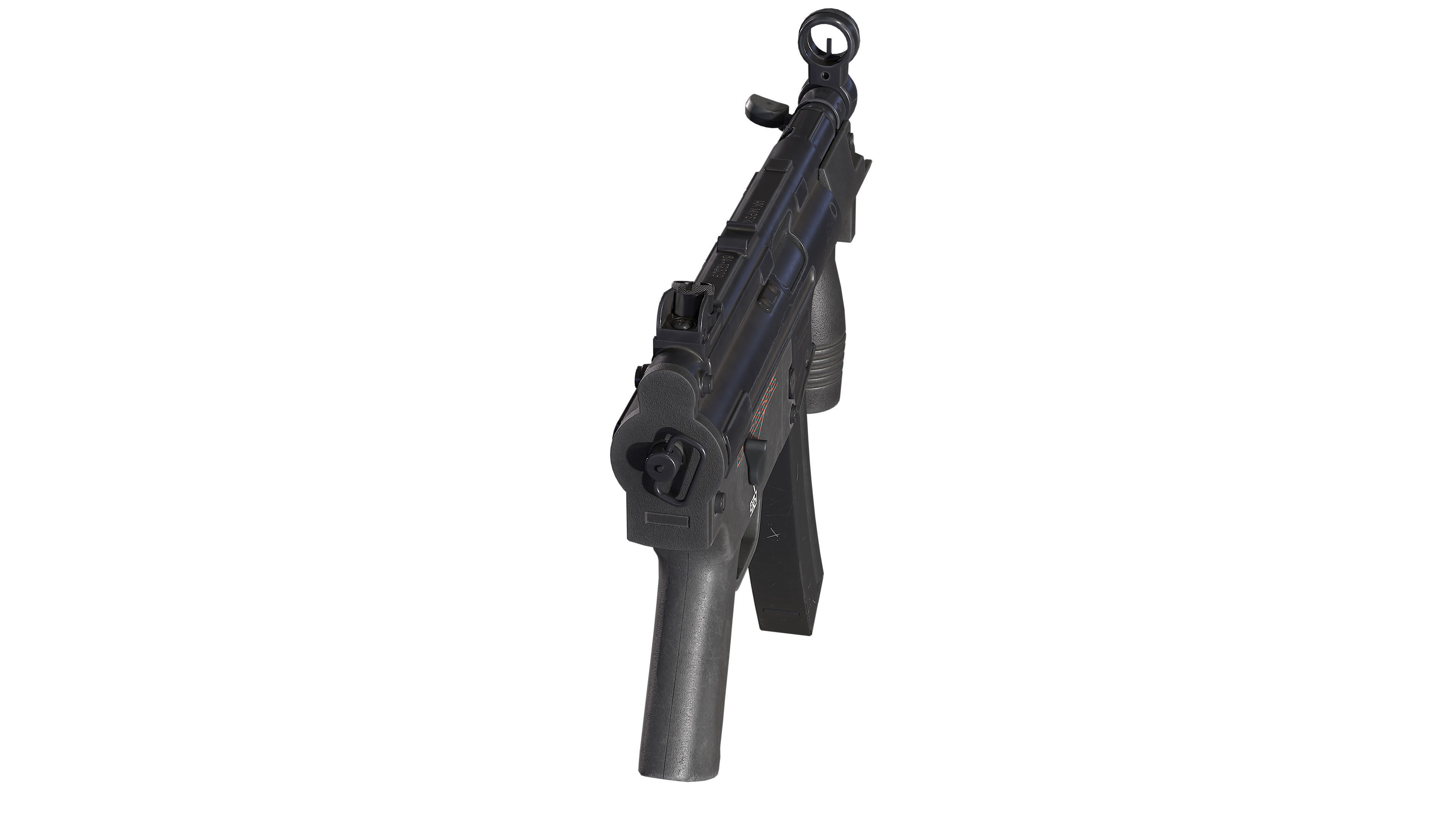 3D model MP5k submachine gun VR / AR / low-poly | CGTrader