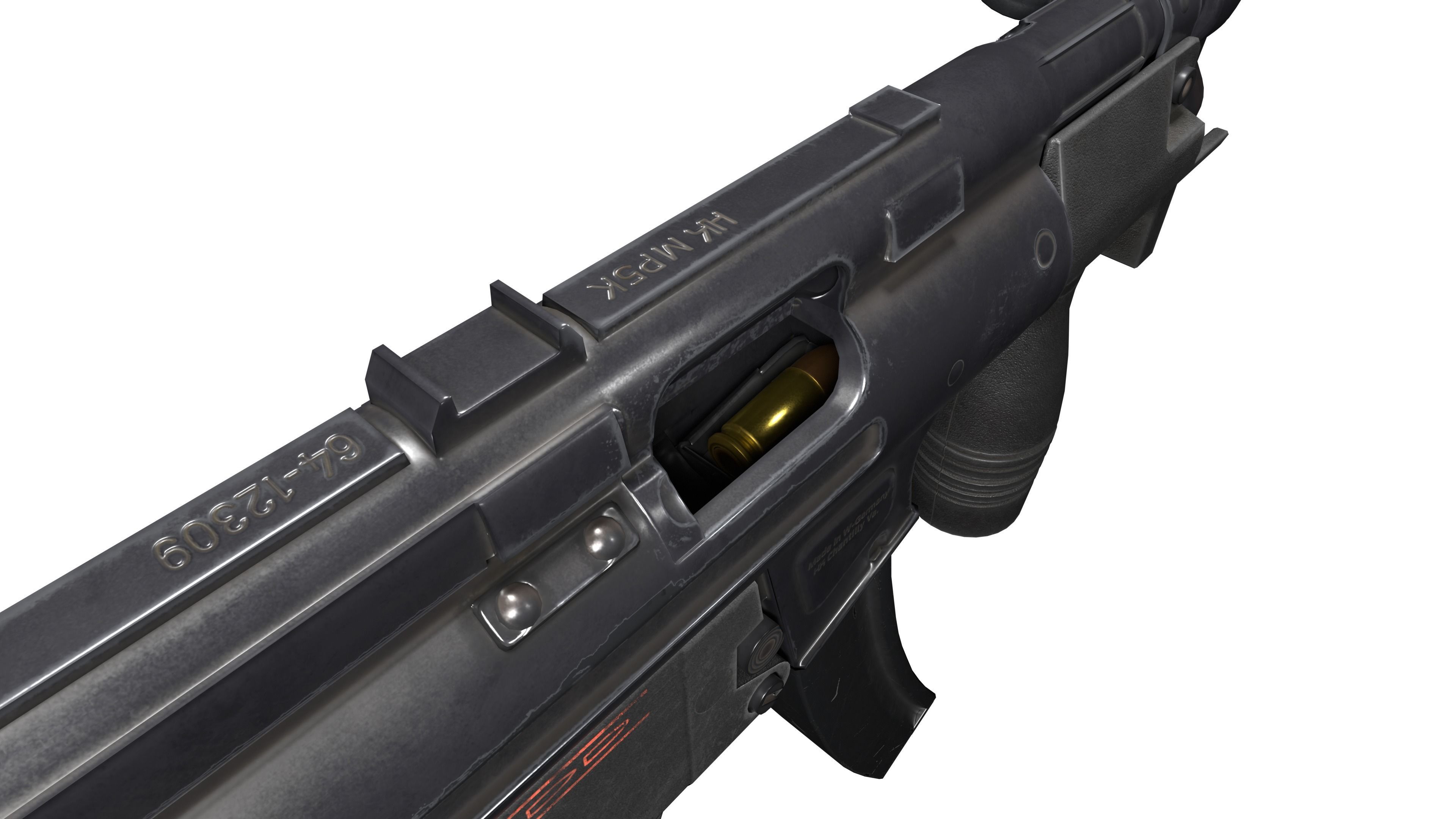 3D model MP5k submachine gun VR / AR / low-poly | CGTrader