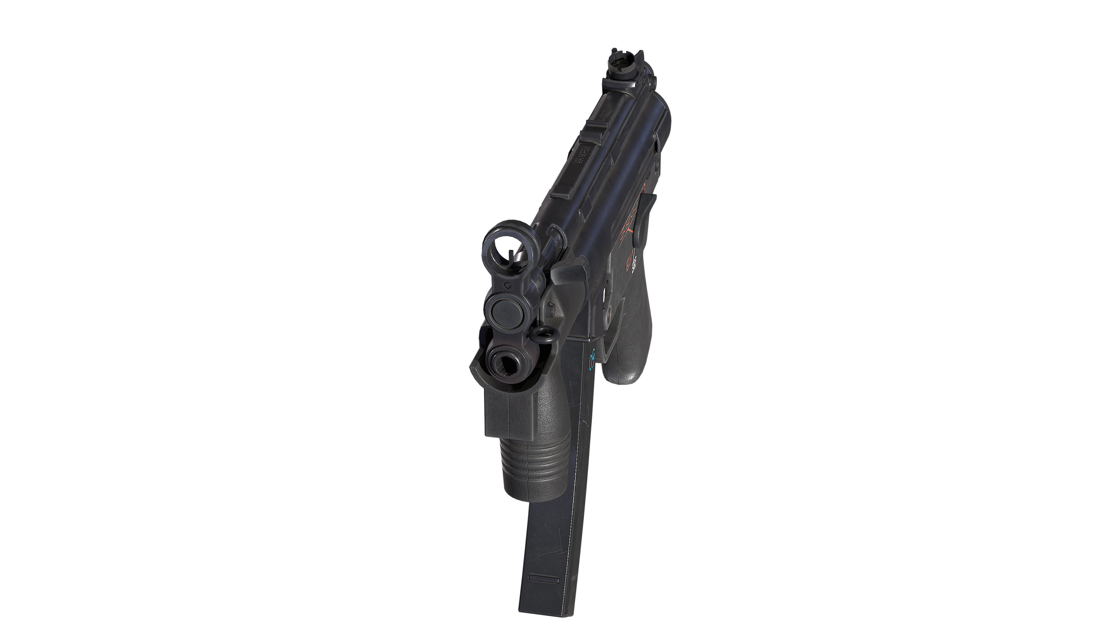 3D model MP5k submachine gun VR / AR / low-poly | CGTrader