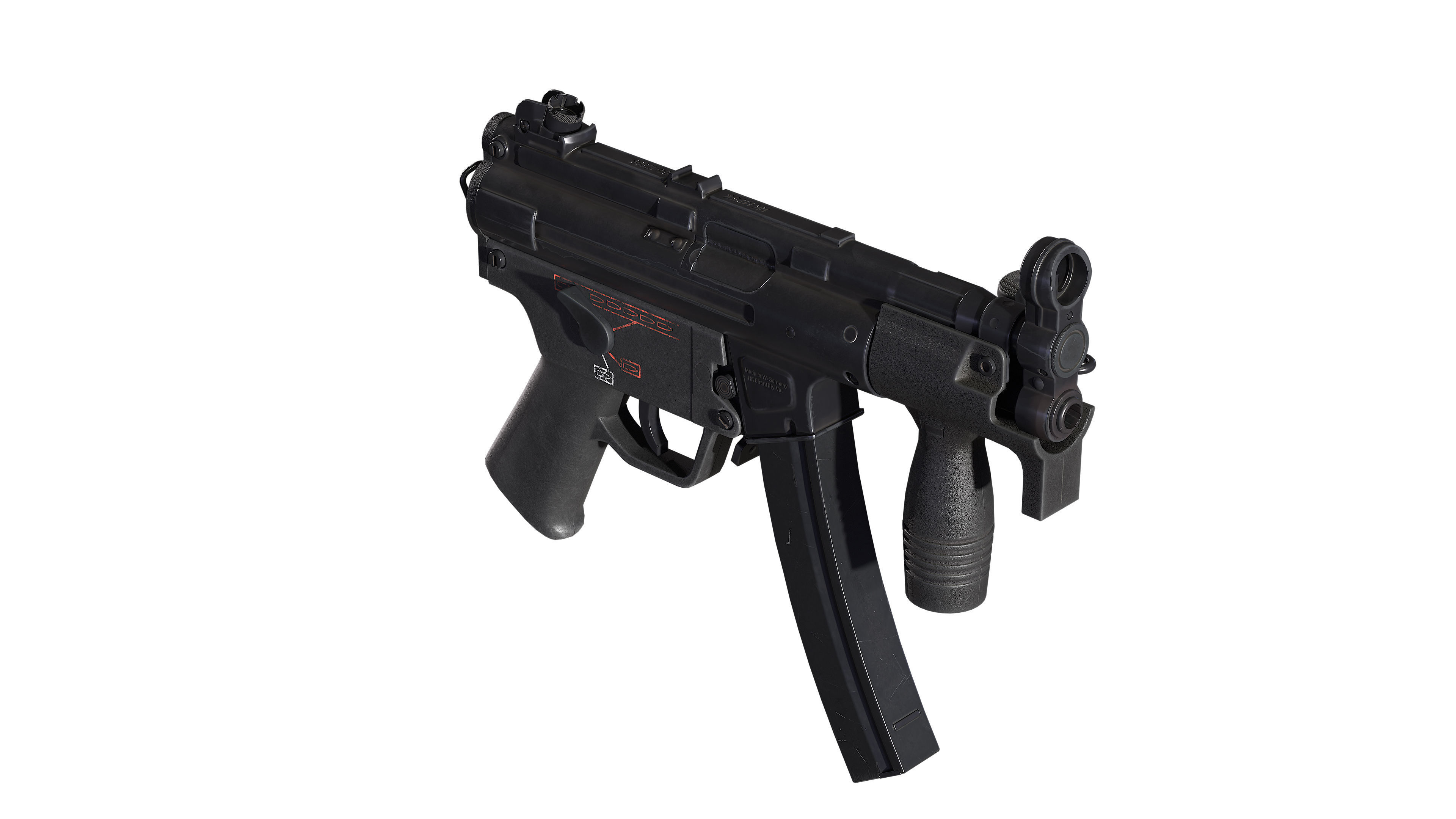 3D model MP5k submachine gun VR / AR / low-poly | CGTrader