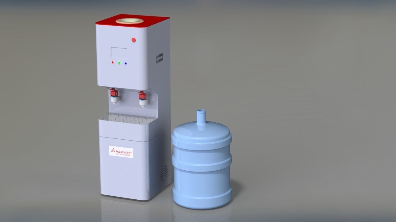 Water dispenser free 3D model | CGTrader