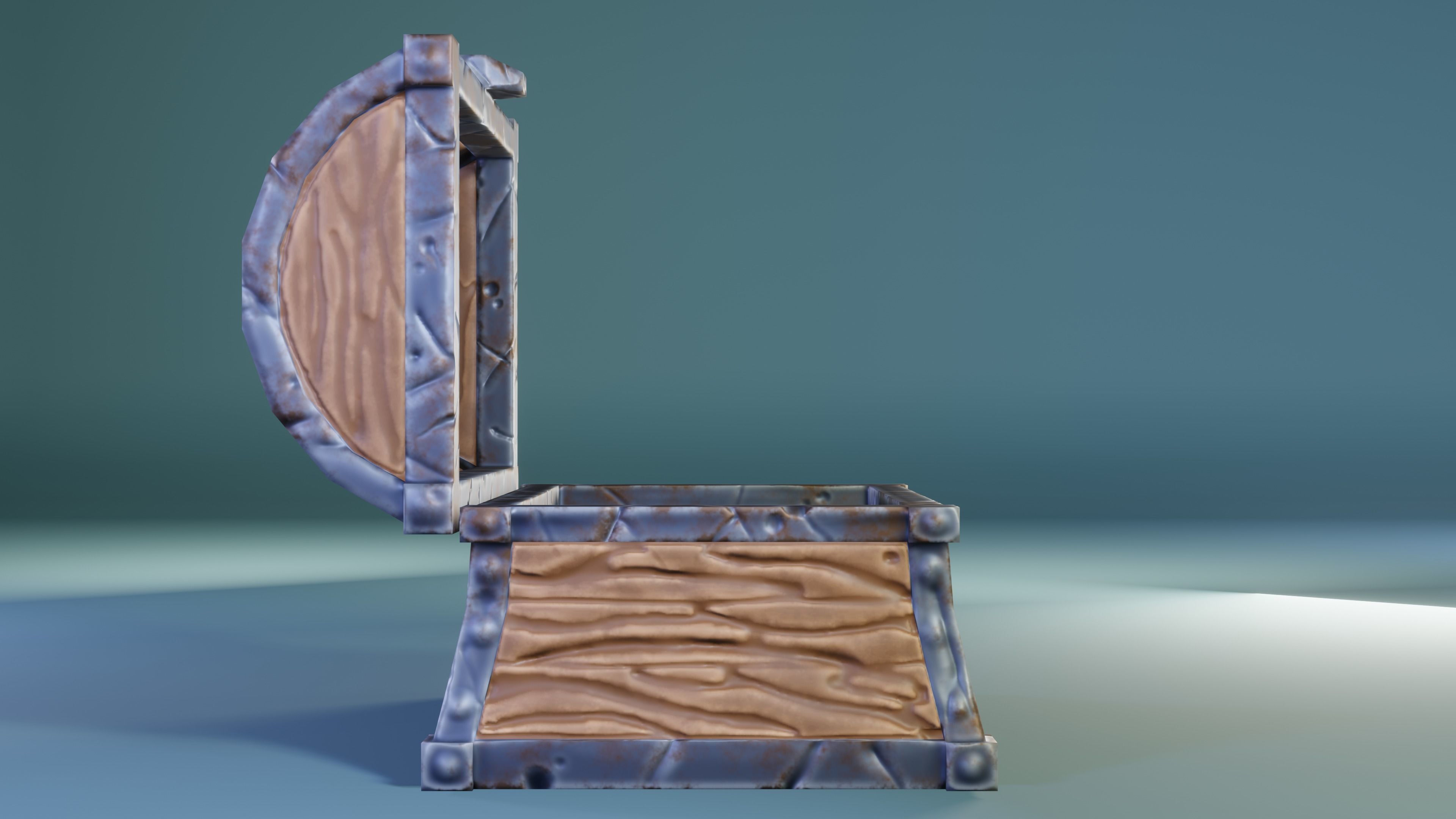 3D model Stylized Common Treasure Chest VR / AR / low-poly | CGTrader