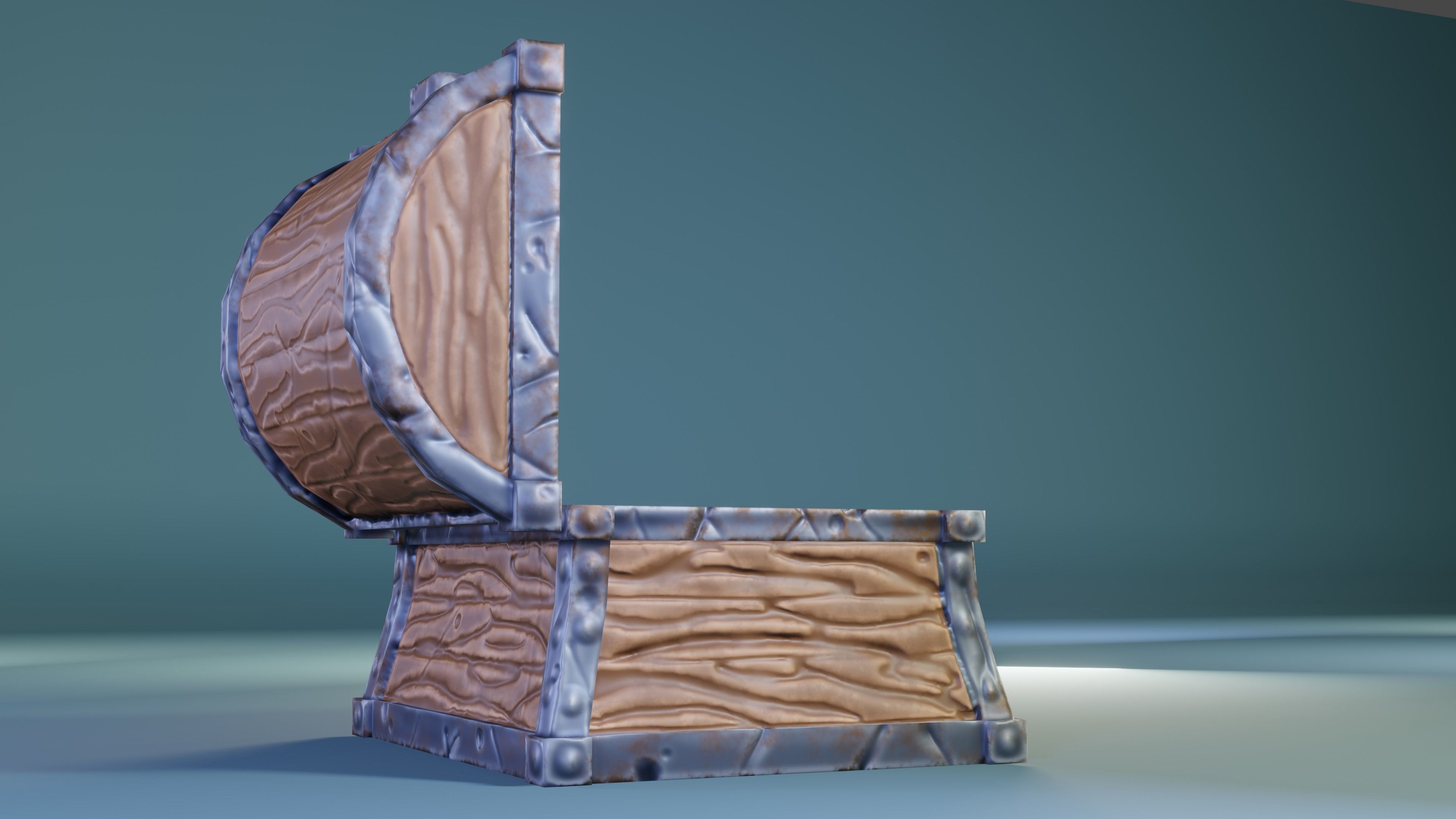 3D model Stylized Common Treasure Chest VR / AR / low-poly | CGTrader