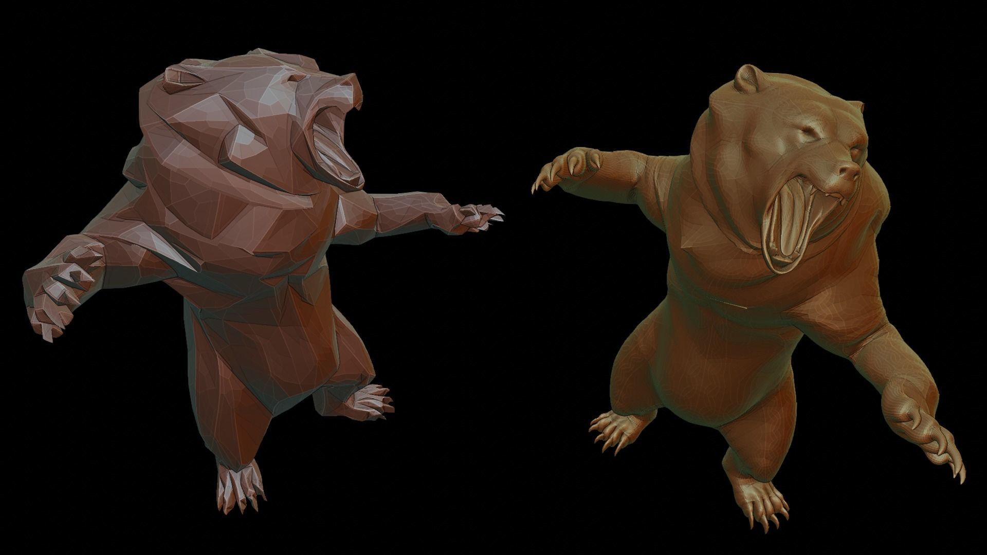 Bear miniature 3D model 3D printable | CGTrader