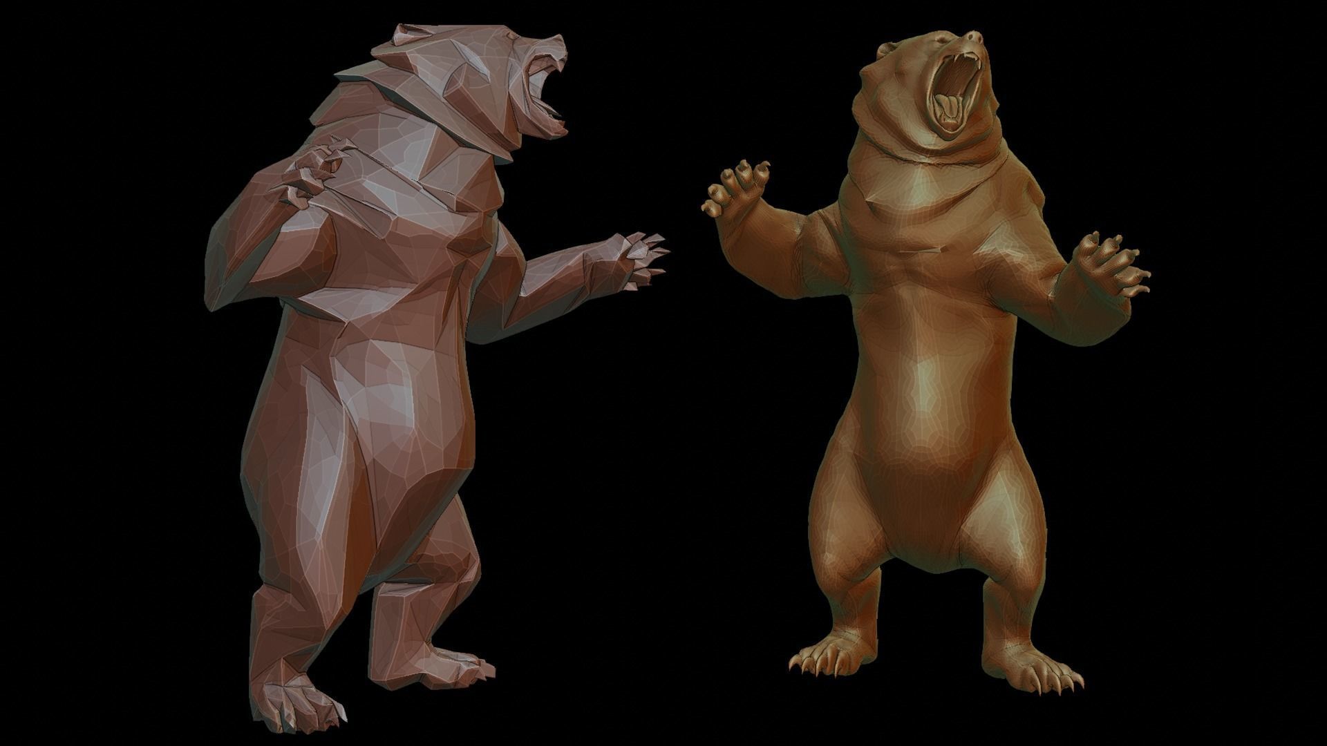 Bear miniature 3D model 3D printable | CGTrader