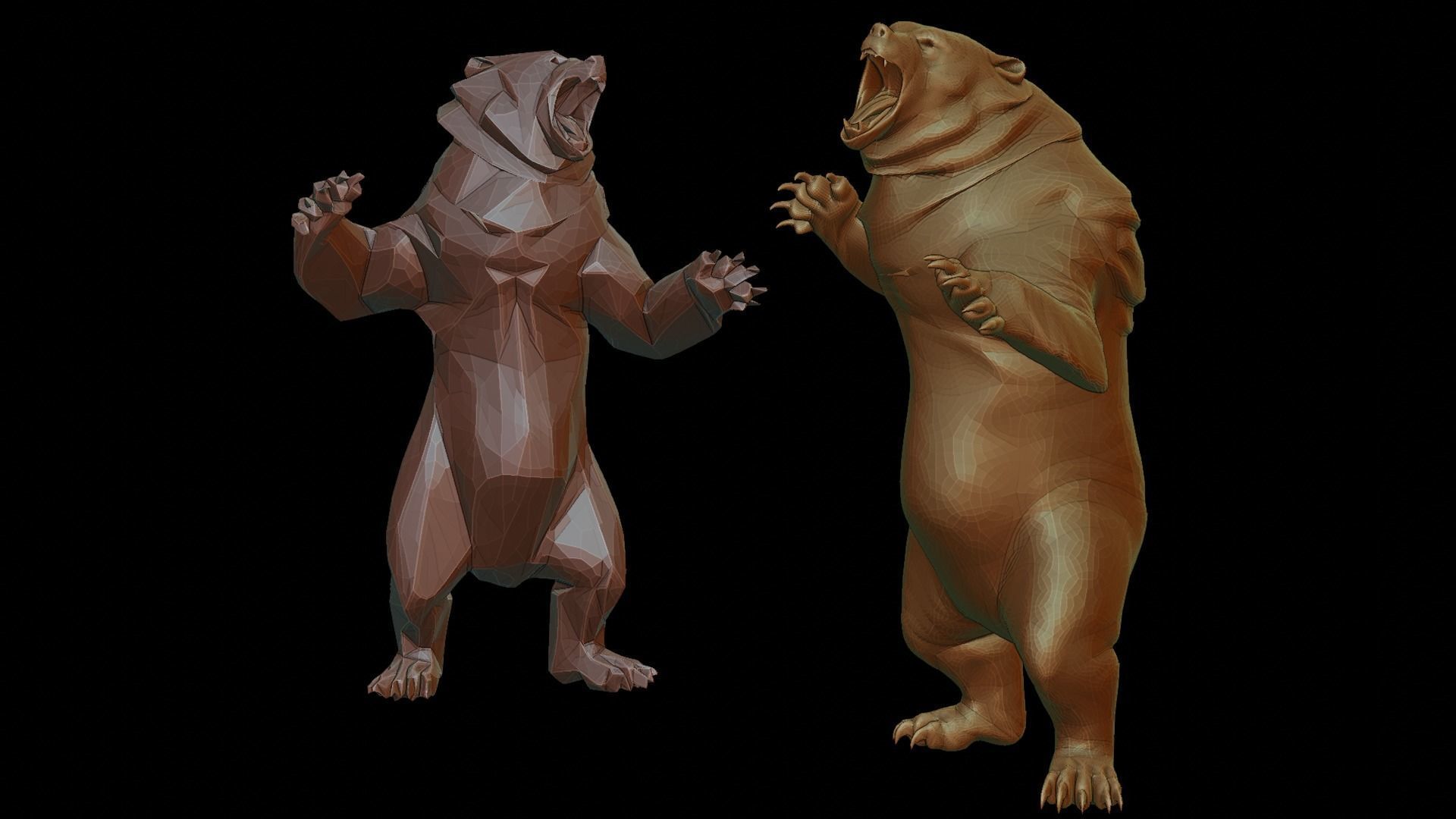 Bear miniature 3D model 3D printable | CGTrader