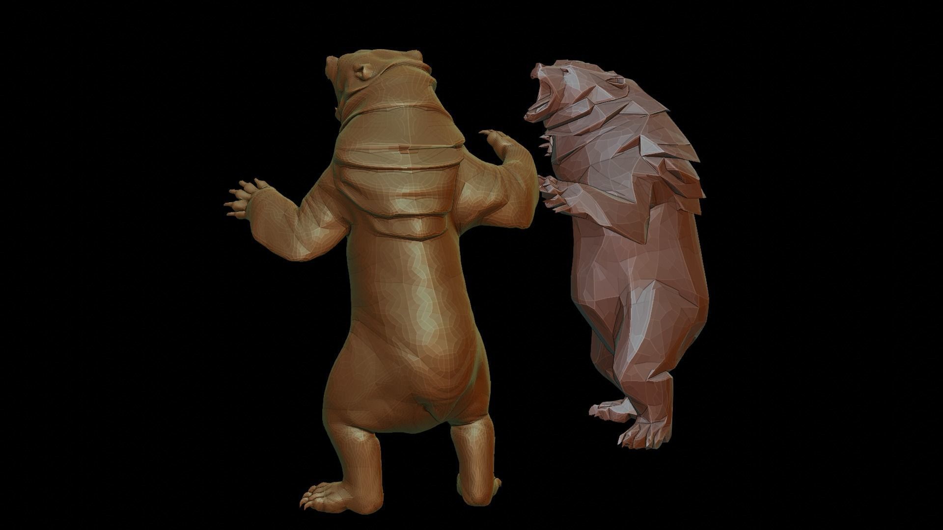 Bear miniature 3D model 3D printable | CGTrader