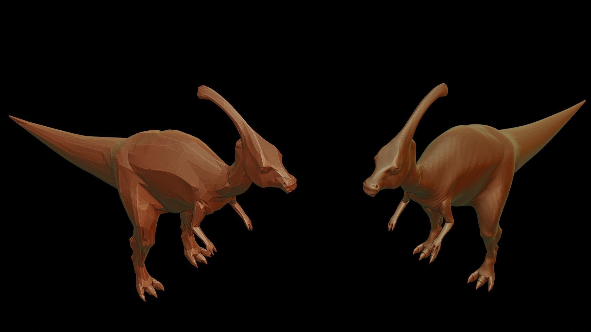 Parasaurus dinosaur 3D model 3D printable | CGTrader