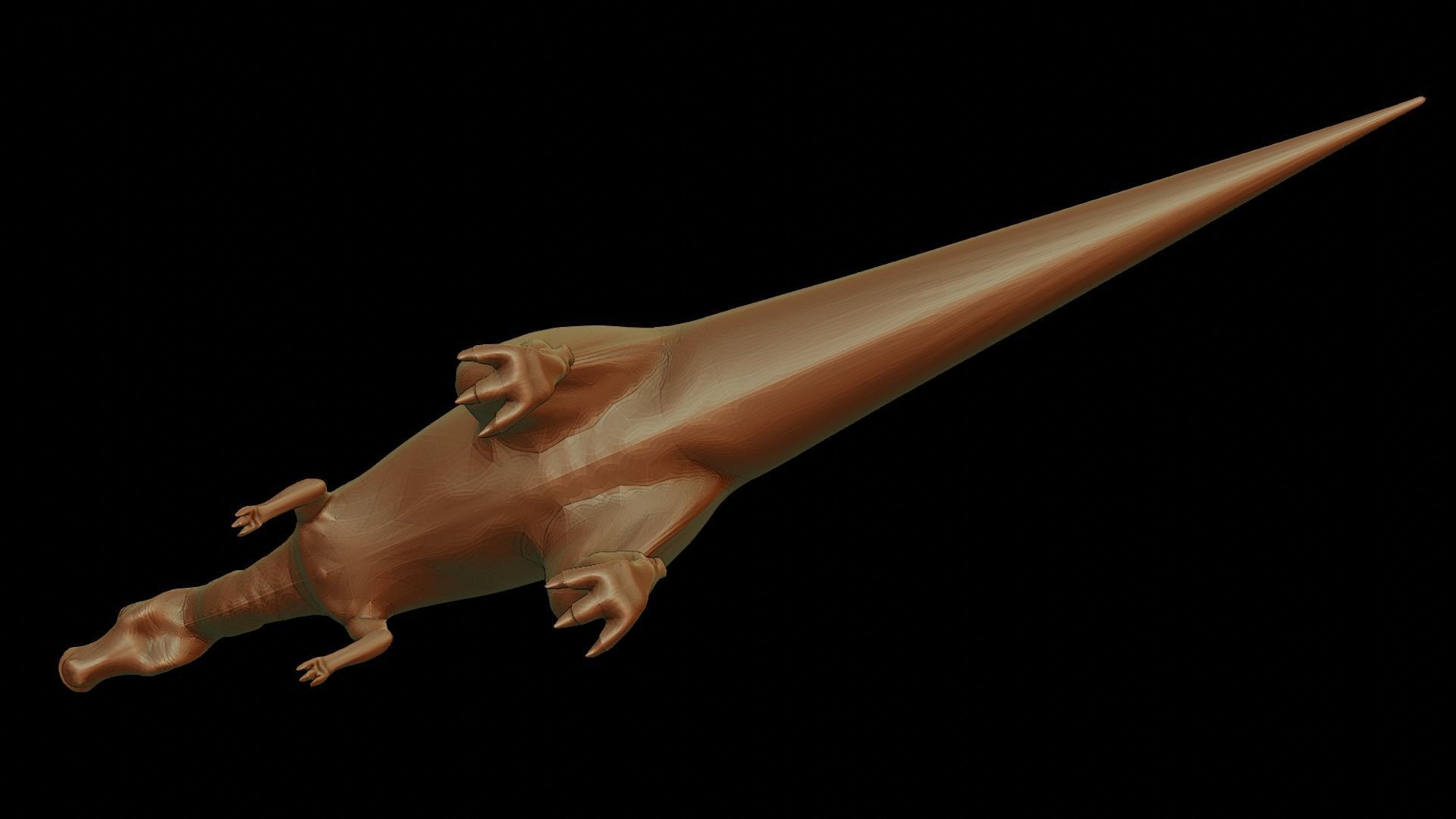 Parasaurus dinosaur 3D model 3D printable | CGTrader