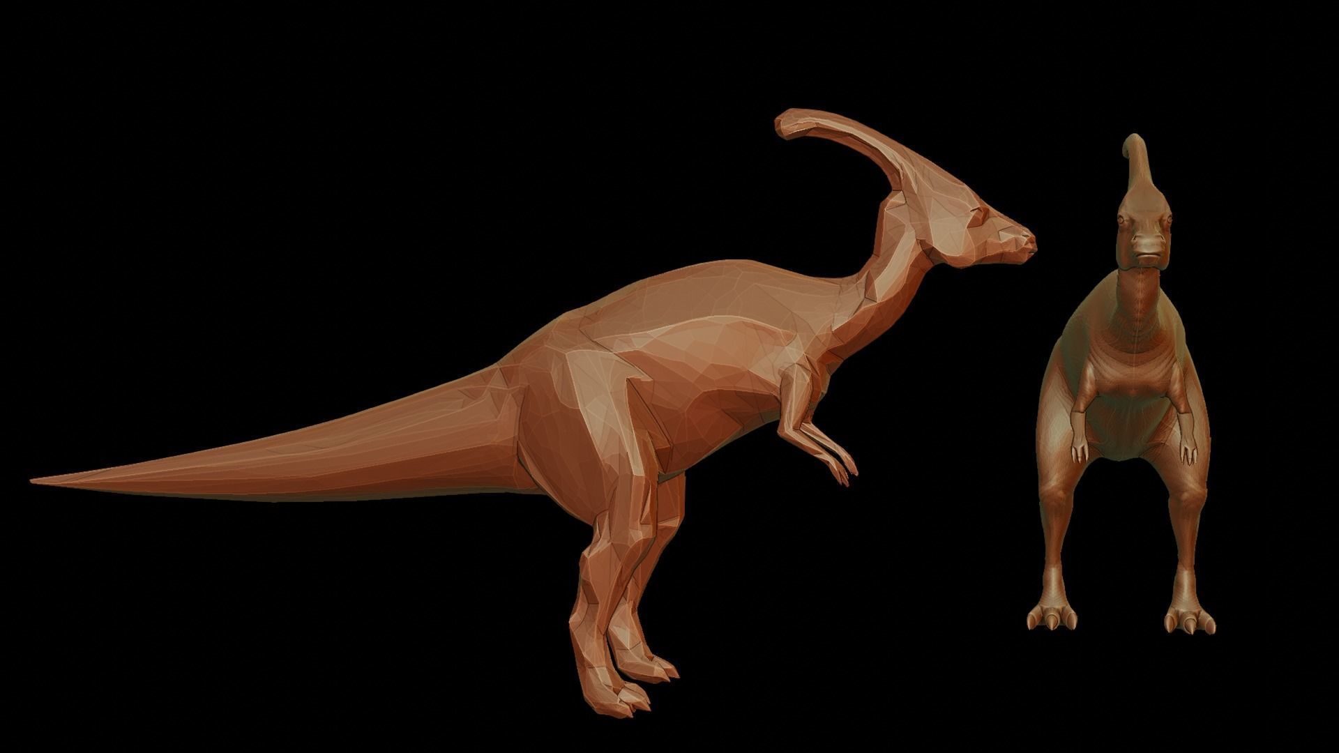 Parasaurus dinosaur 3D model 3D printable | CGTrader