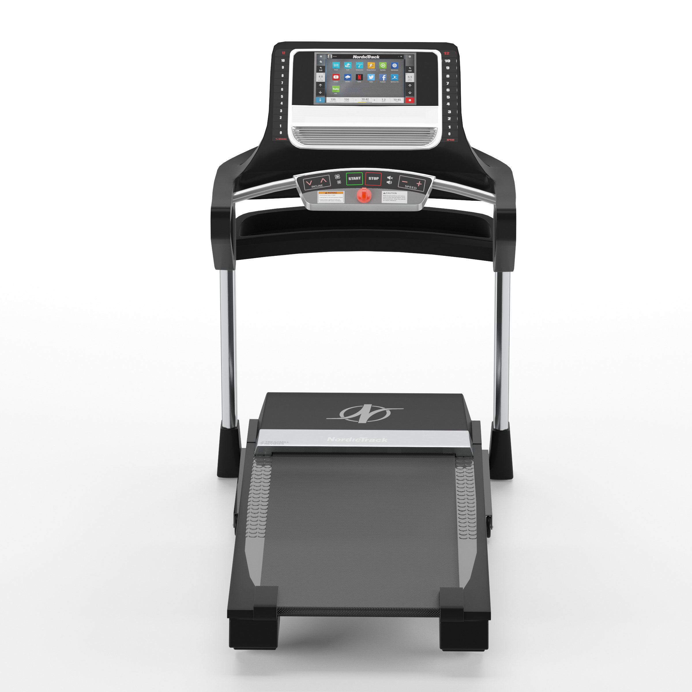 Gym-Equipment-Treadmill-NordicTrack treadmill with ipad 3D model | CGTrader